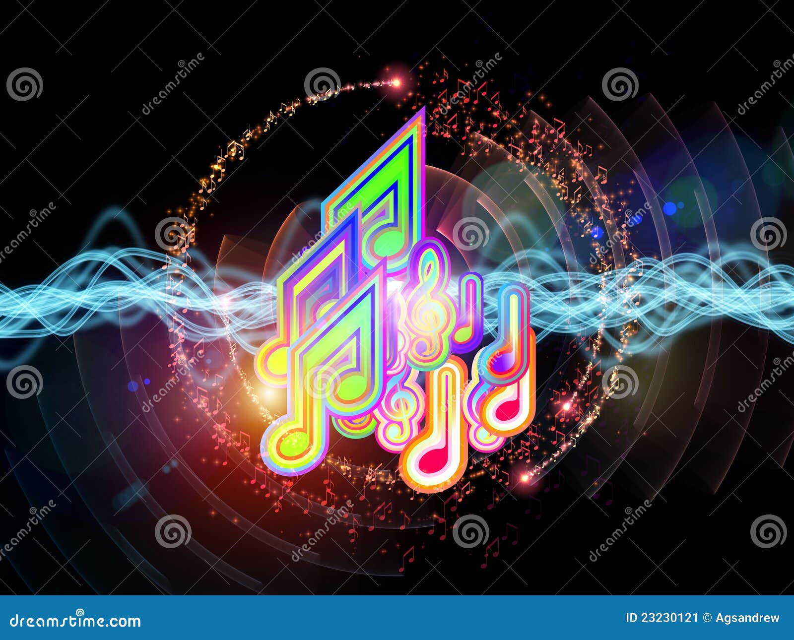 Circular Music stock illustration. Illustration of composition - 23230121