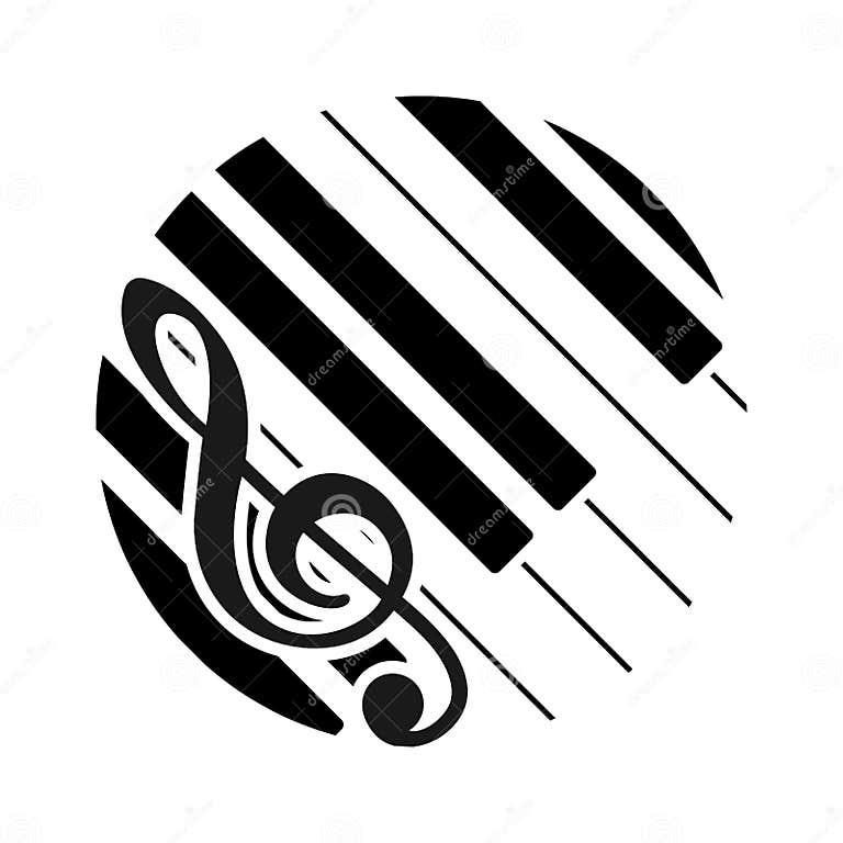 Circular Music Notes. Piano Note Stock Vector - Illustration of piano ...