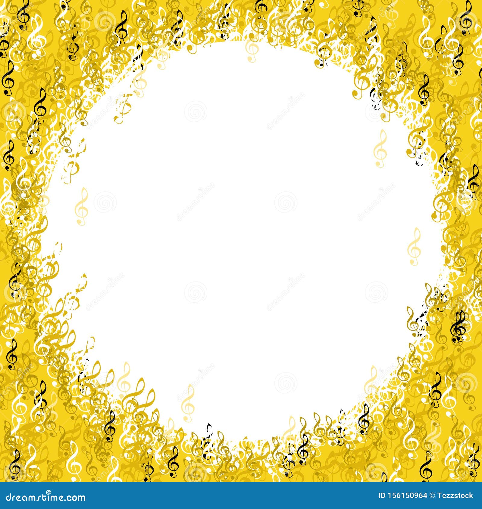 Circular Musical Frame Border Graphic Stock Vector - Illustration of ...