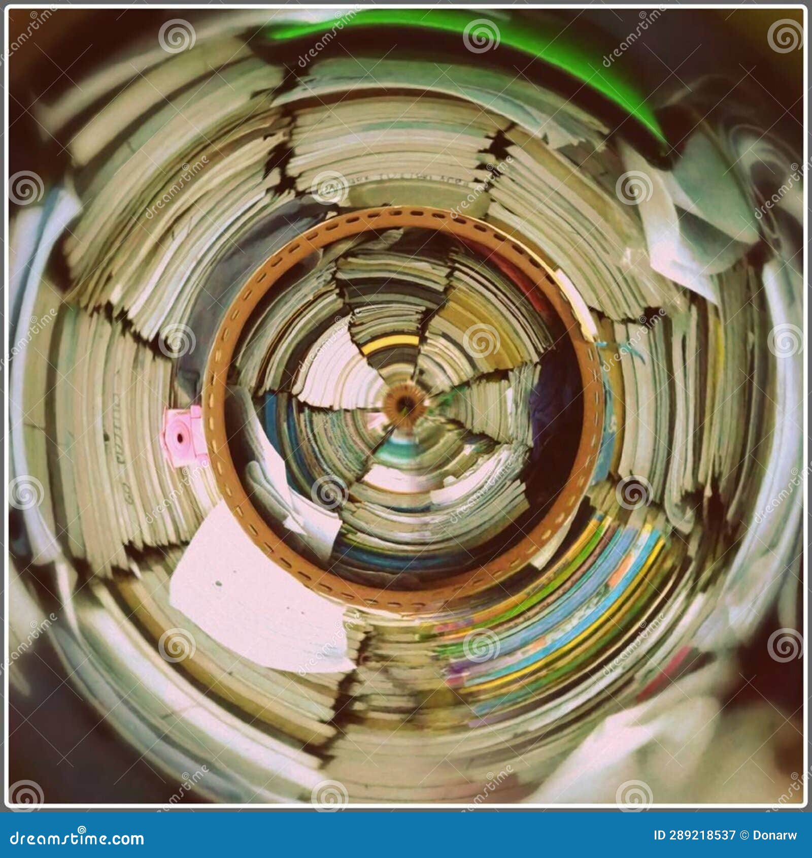 Circular Old Books in the Bookshelf Stock Image - Image of circle ...