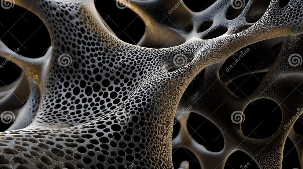 Complex Abstract Design on a Black Backdrop Stock Image - Image of ...