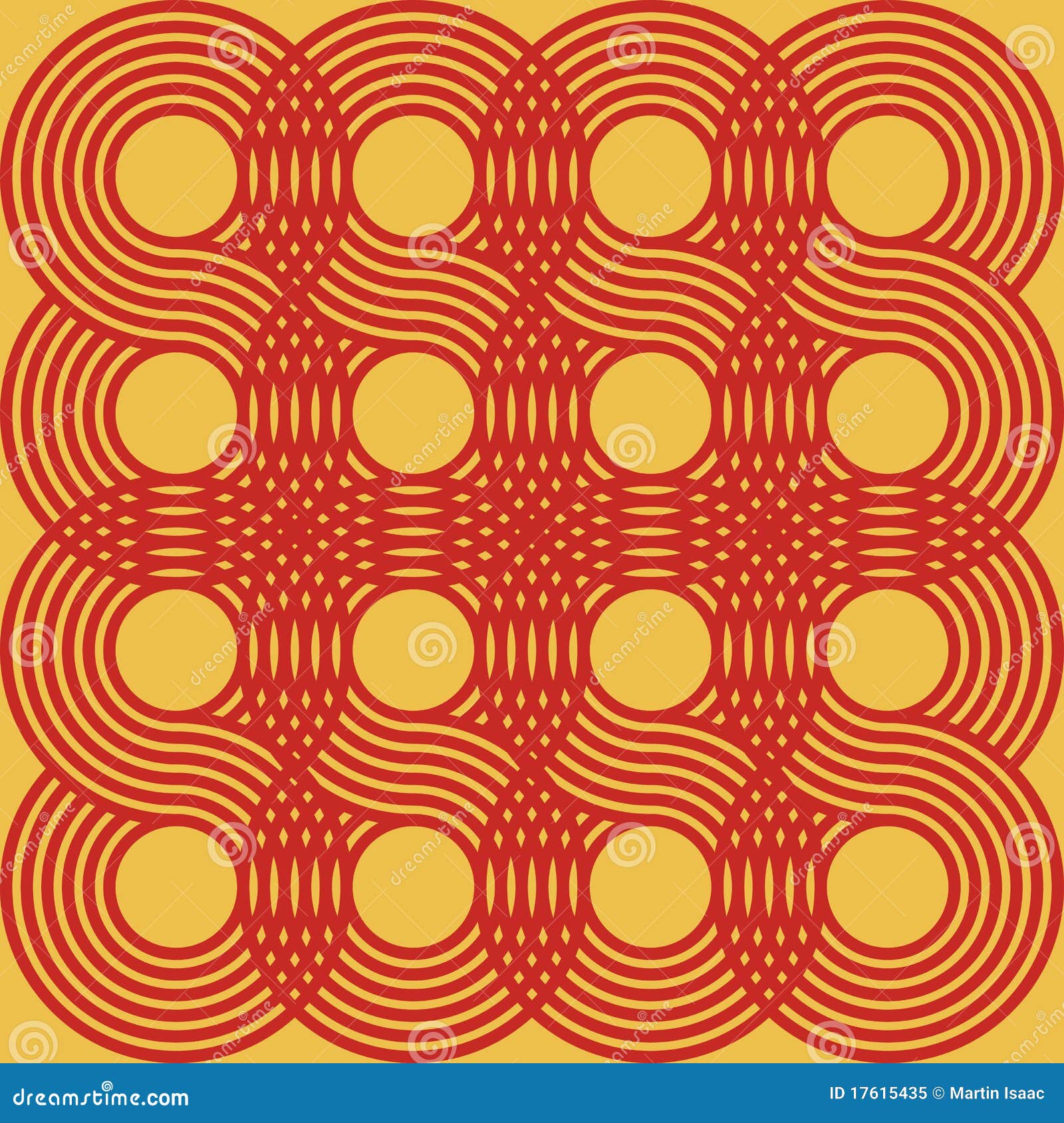 Circular Optical Pattern stock vector. Illustration of yellow - 17615435