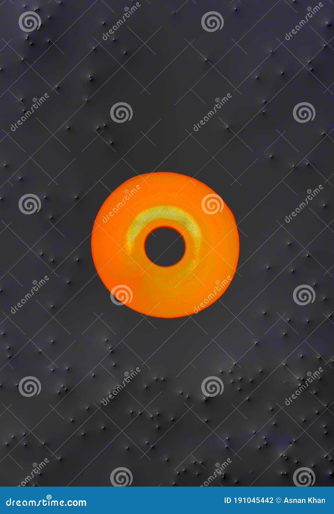 Circular Orange Light with Grey Background Stock Photo - Image of ...