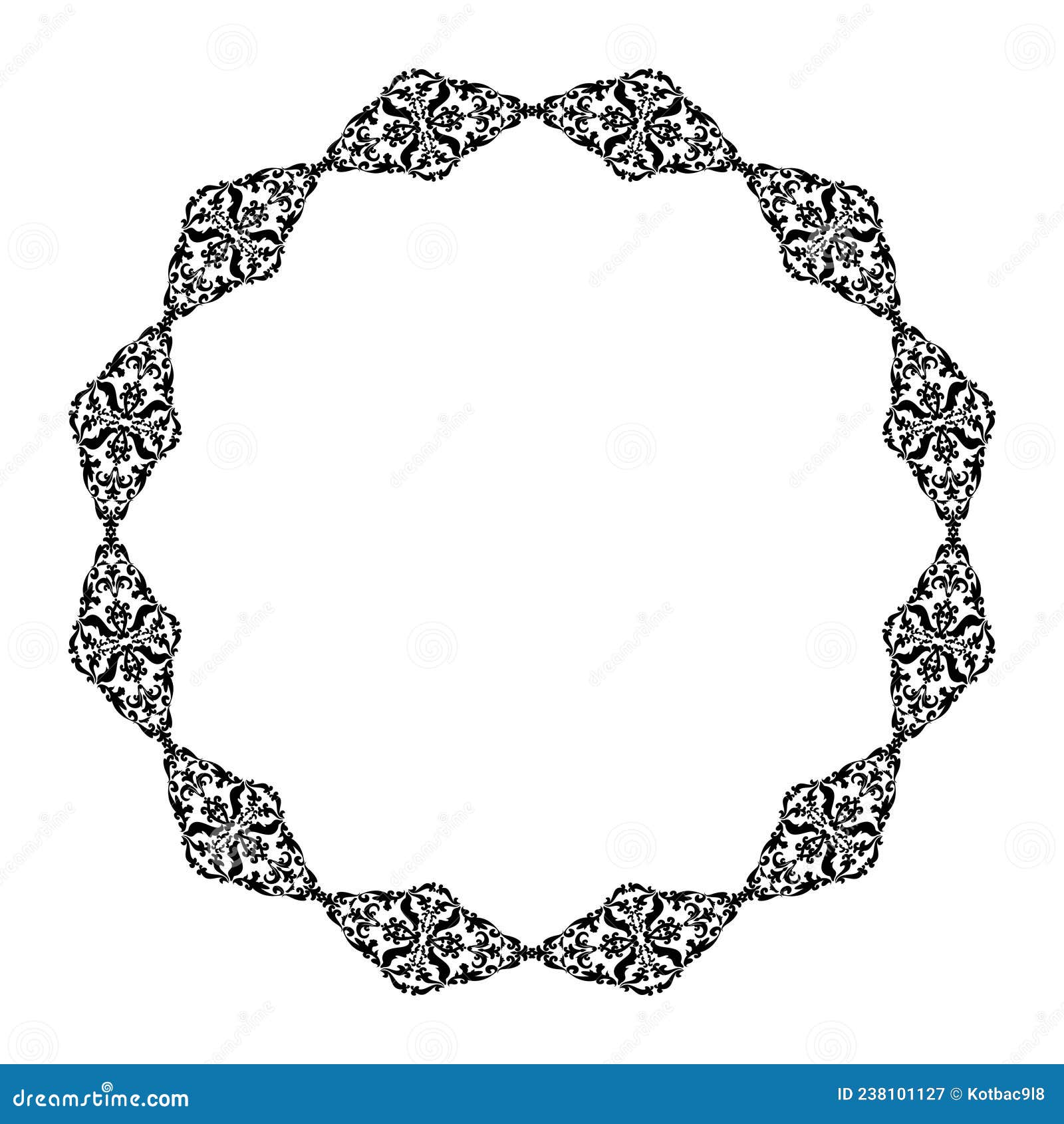 Circular Oriental Ornament. Circular Pattern Stock Vector ...