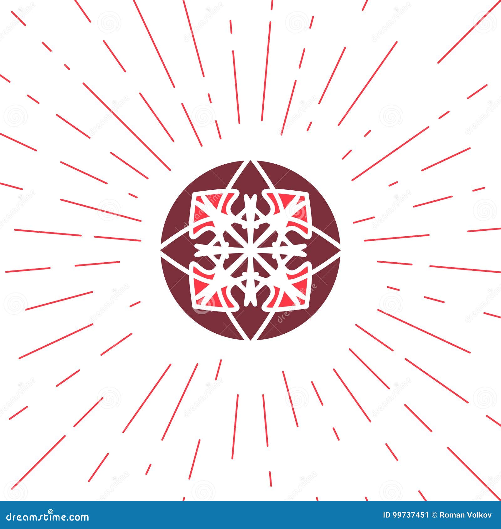 Vector Geometric Sun Emblem Stock Vector - Illustration of light ...