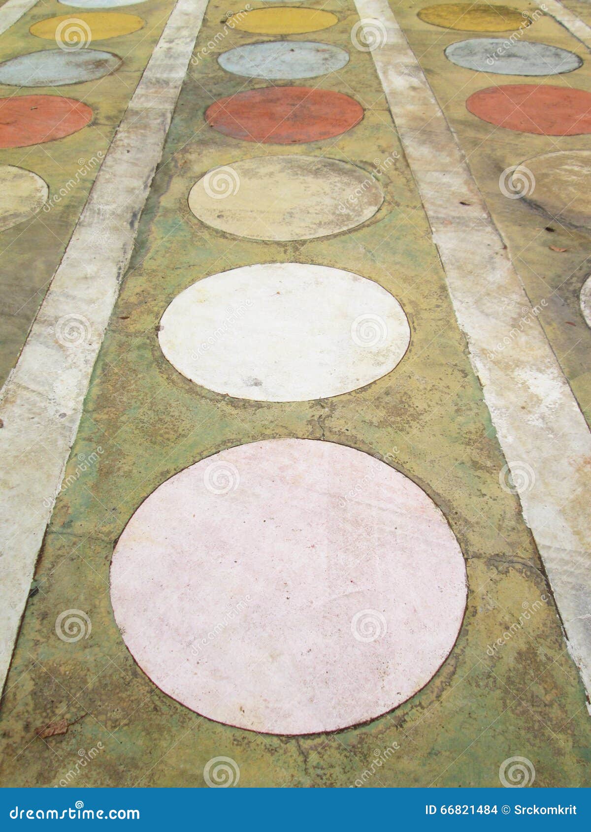 A circular path stock photo. Image of cracked, brick - 66821484