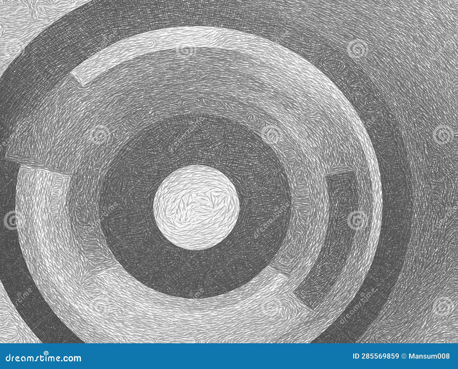 Circular Pattern. Abstract Geometric Background Stock Illustration ...