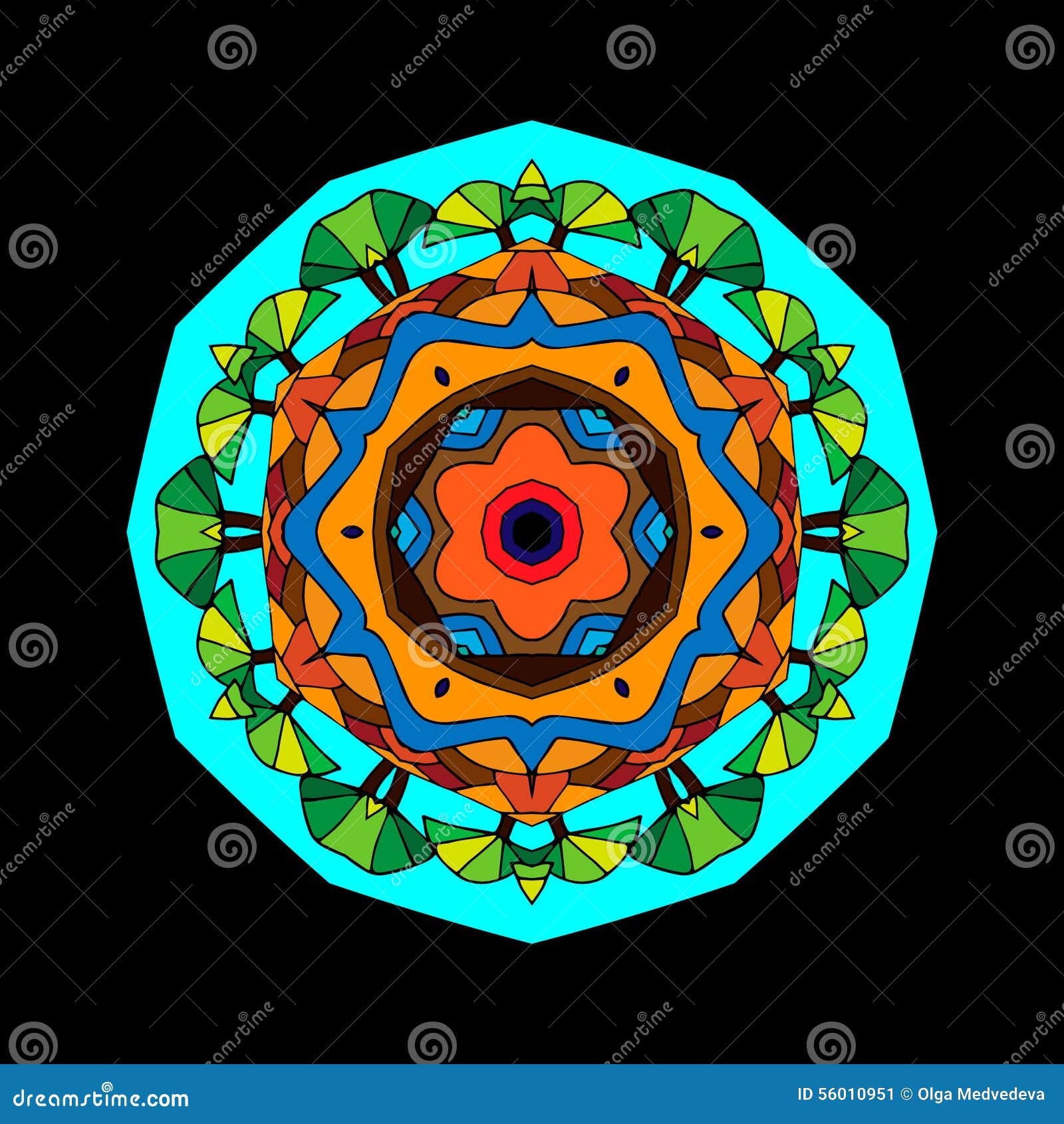 Circular pattern Africa stock vector. Illustration of africa - 56010951