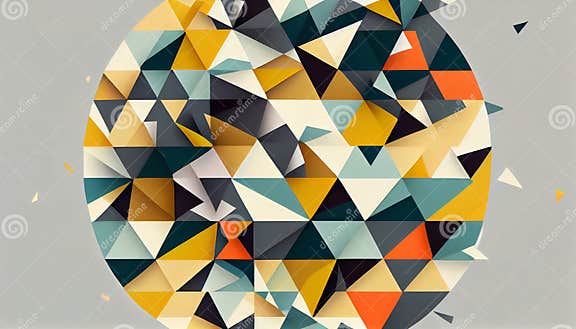 A Circular Pattern with a Variety of Different Shapes, that Interlock ...