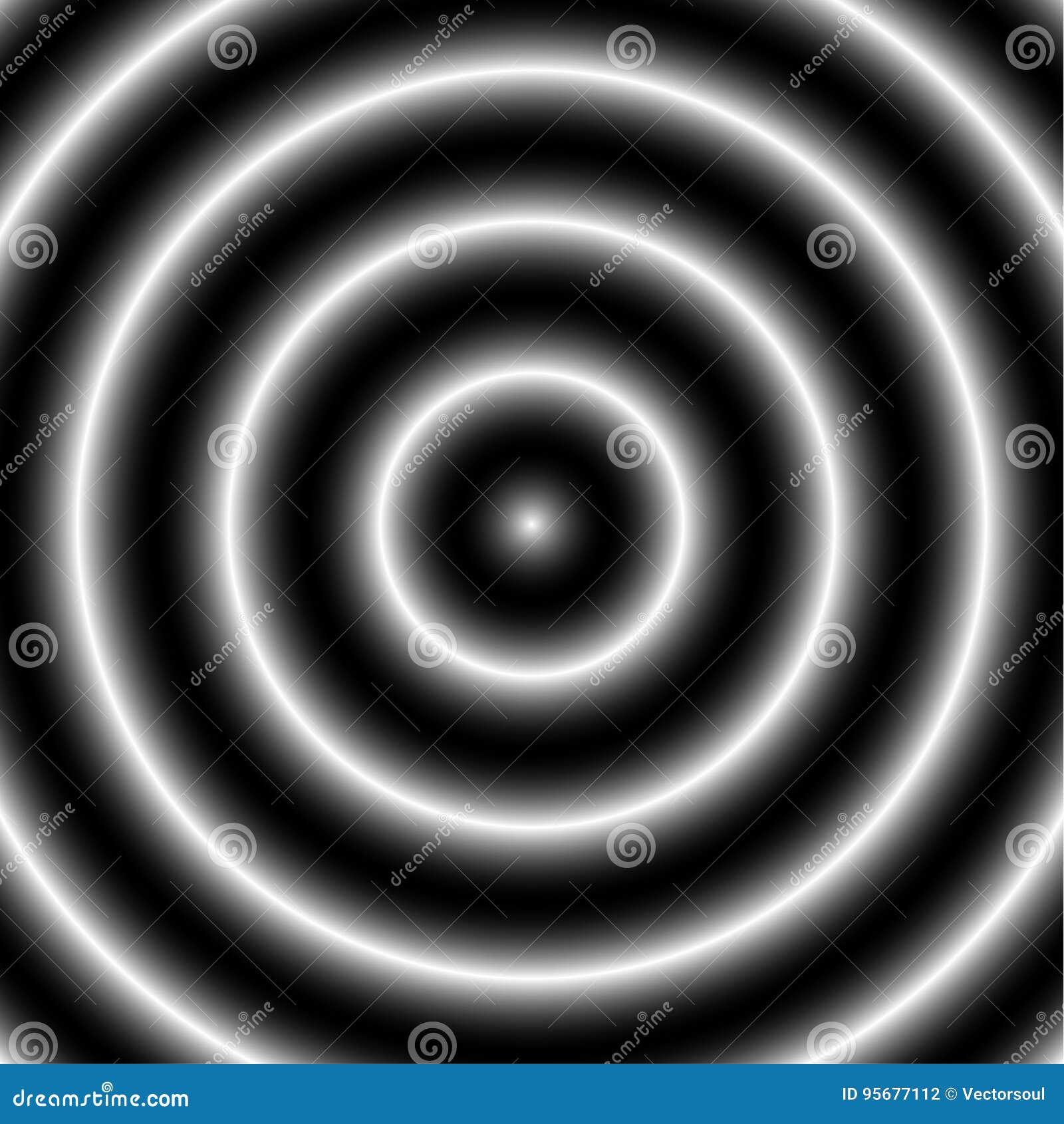 Circular Pattern with Concentric Circles. Faded Overlapping Circle ...