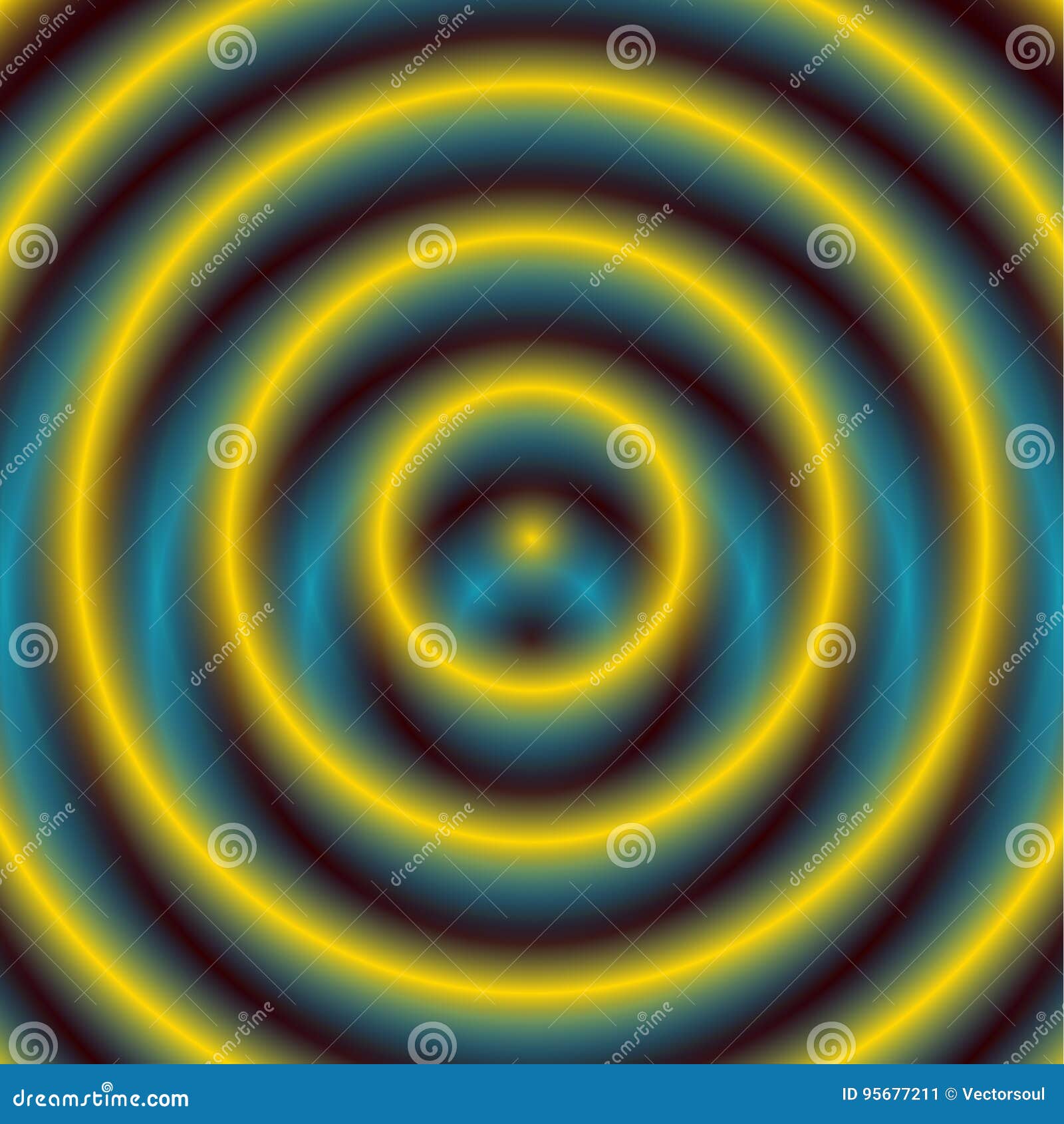 Circular Pattern with Concentric Circles. Faded Overlapping Circle ...