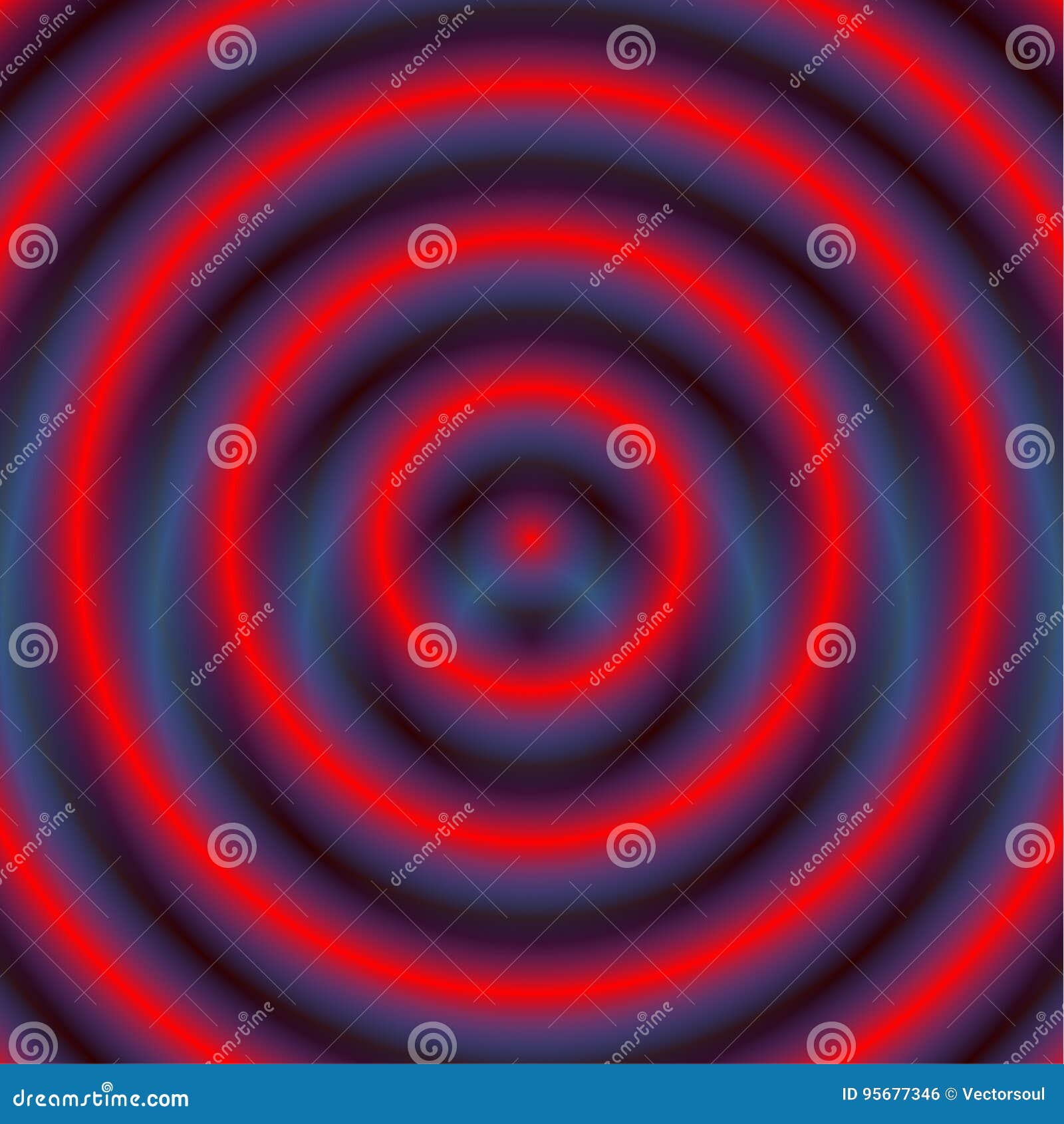 Circular Pattern with Concentric Circles. Faded Overlapping Circle ...