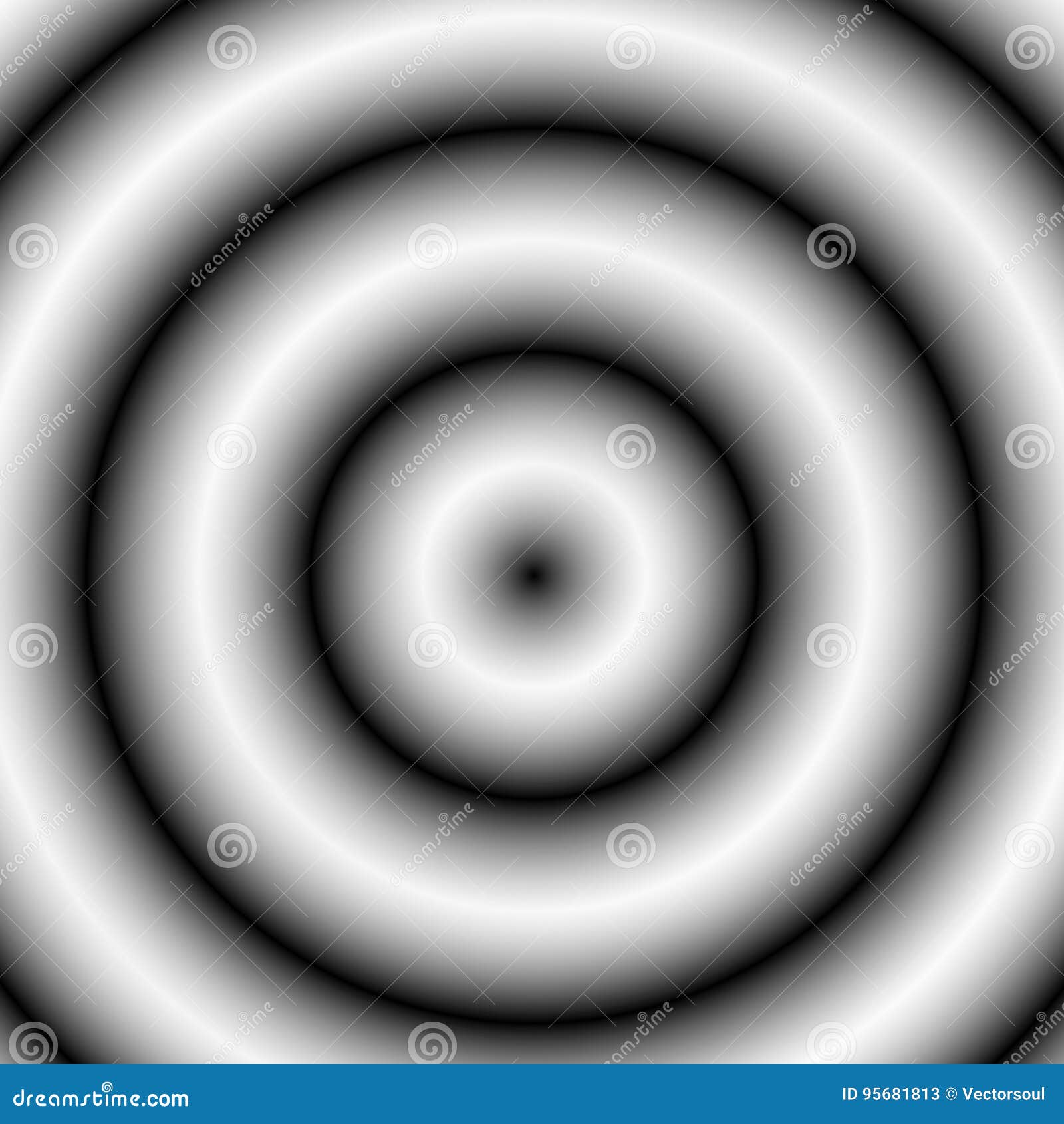 Circular Pattern with Concentric Circles. Faded Overlapping Circle ...