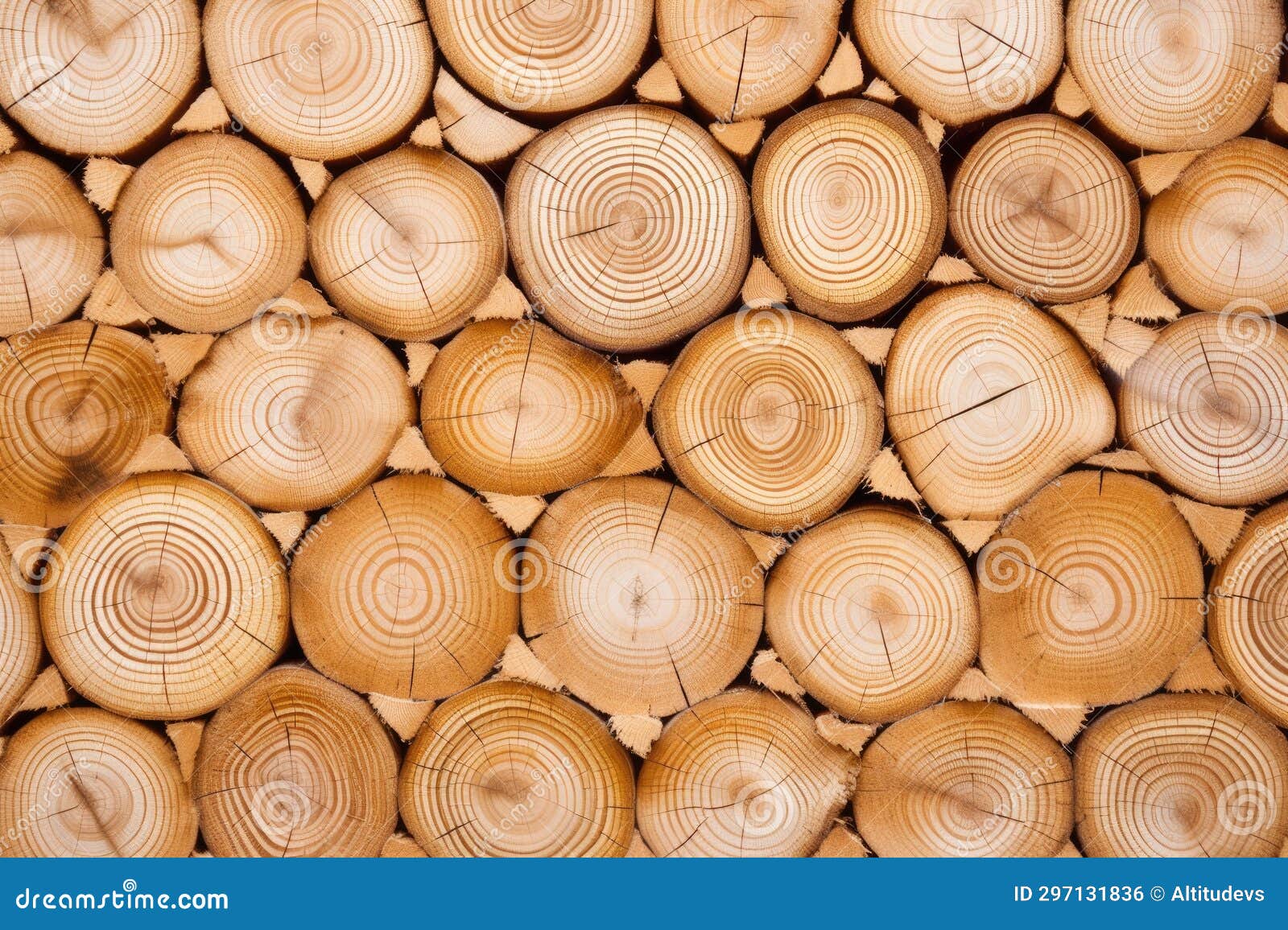 Circular Pattern in Cross-cut Log Stock Photo - Image of grain ...
