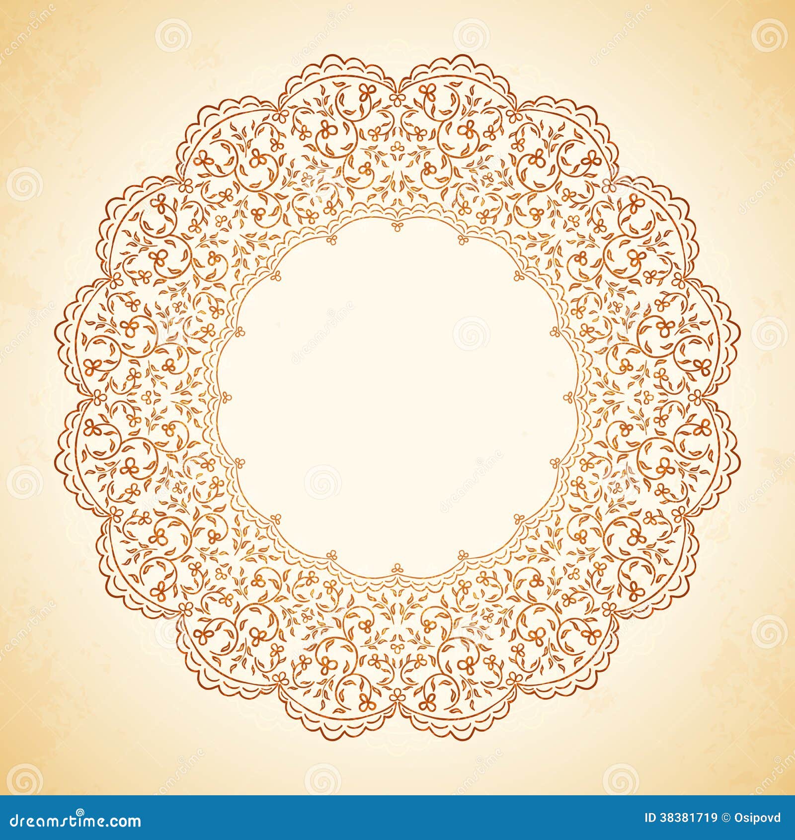 Circular Pattern of Flowers Stock Vector - Illustration of design ...