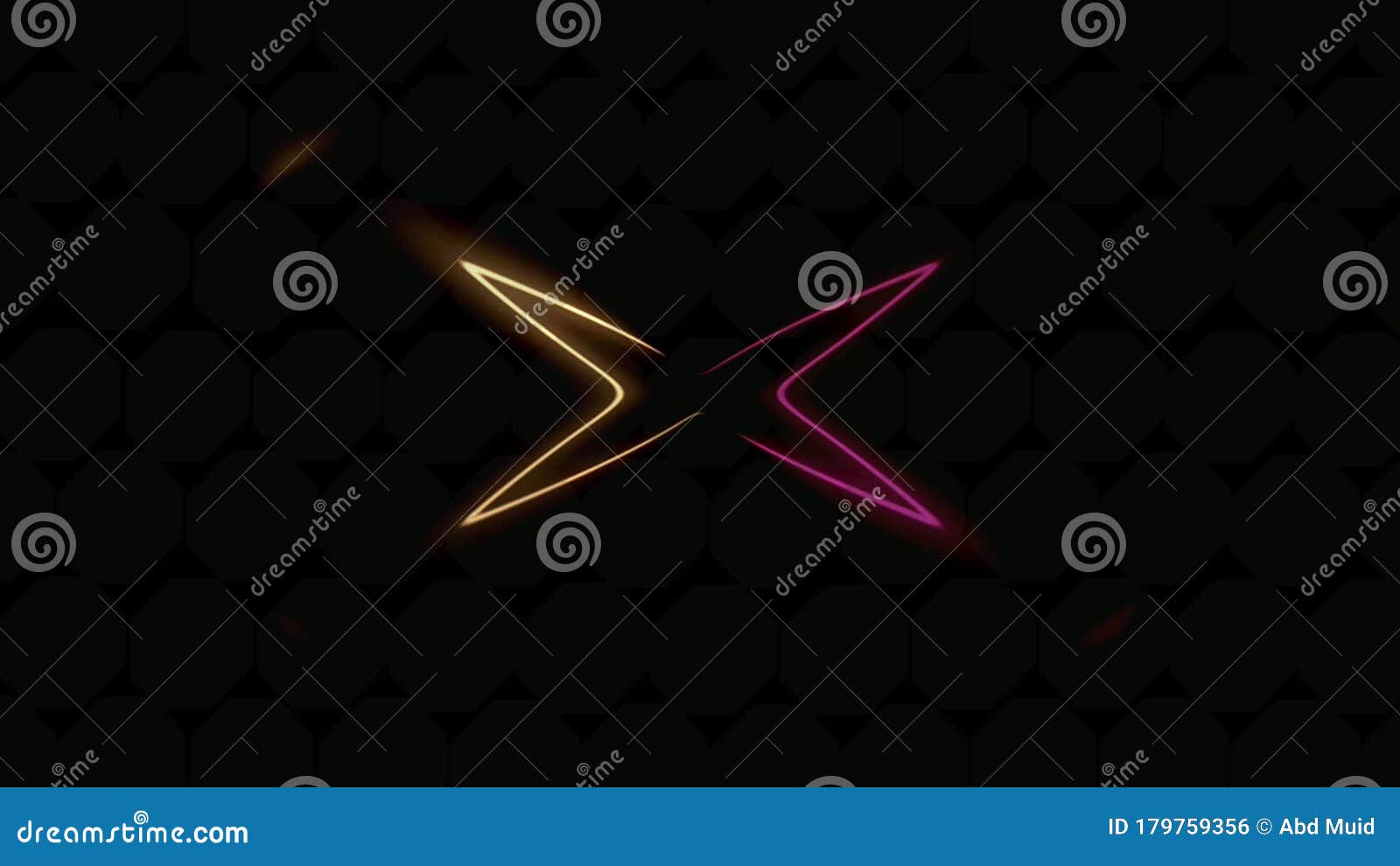 Circular Pattern of Neon Purple and Blue Flashing Flickering on a ...