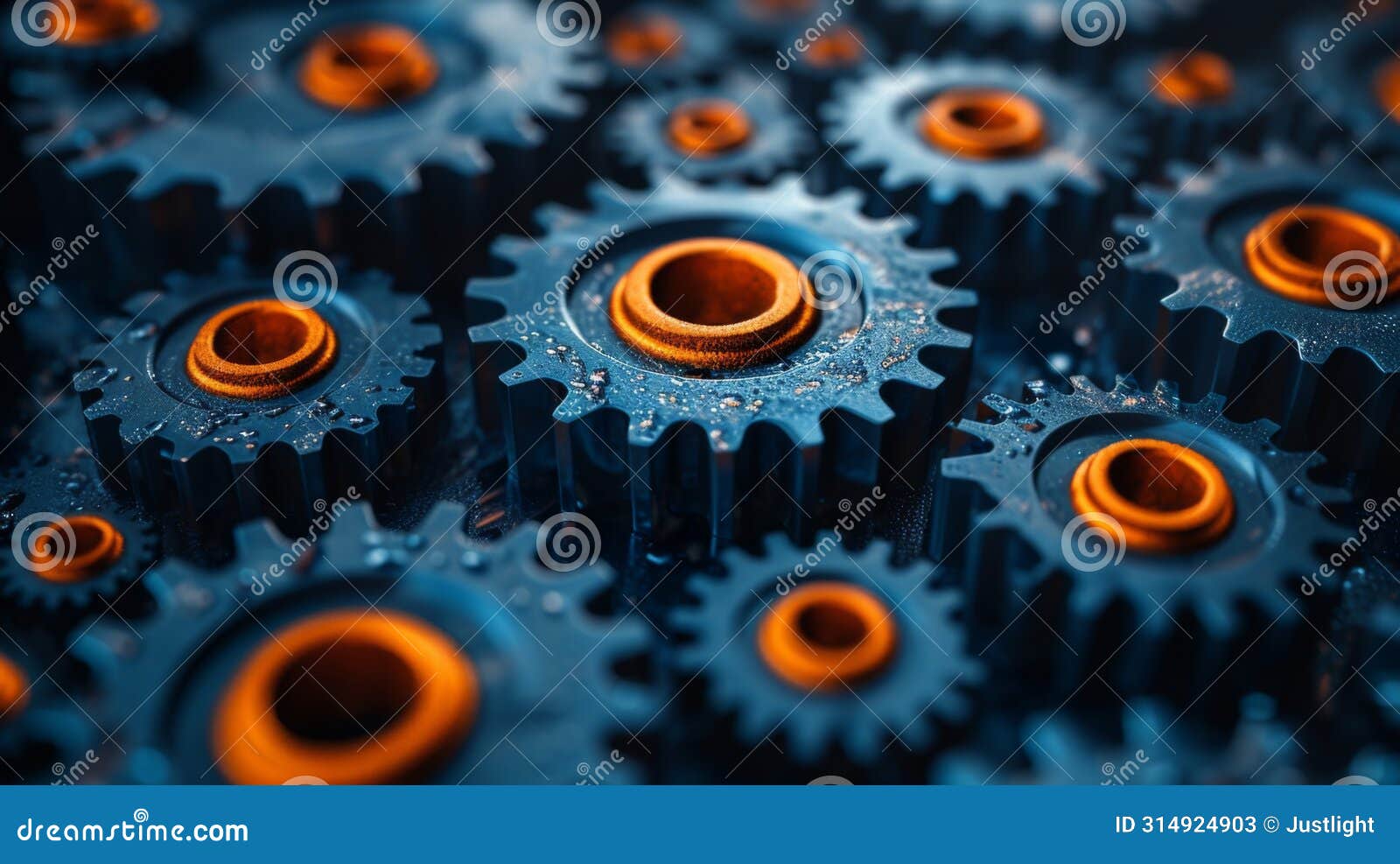 A Circular Pattern of Overlapping Gears Represents the Intricate and ...