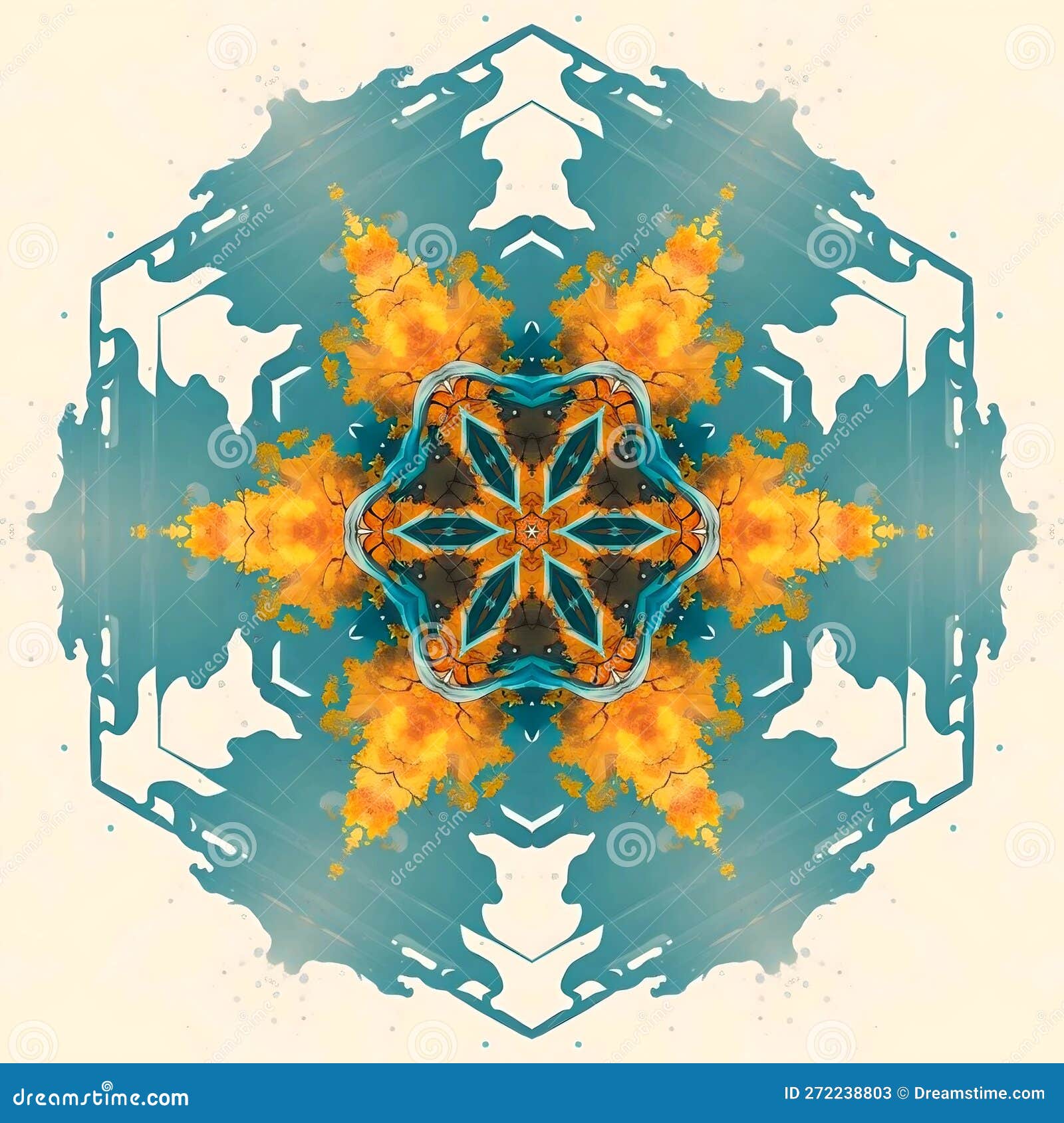 A Circular Pattern with a Rose Design that is Made Up of Roses. Stock ...