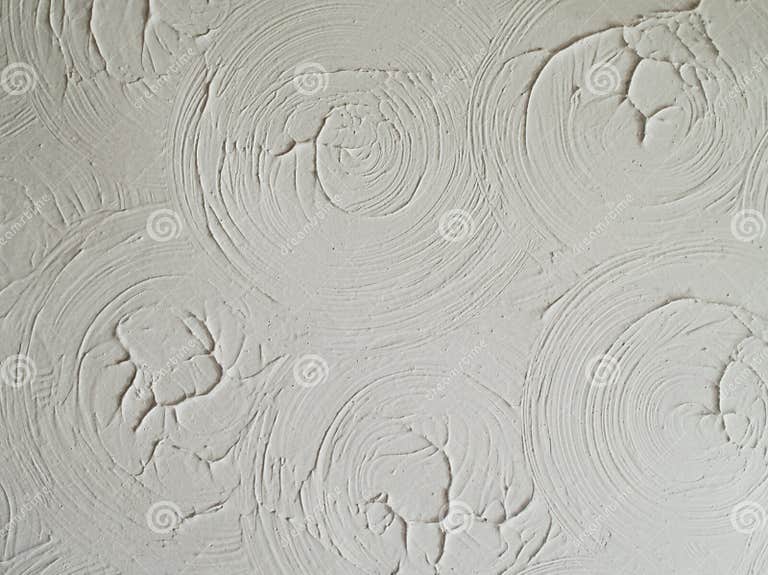 Circular Pattern Textured Ceiling Decor Stock Image - Image of interior ...