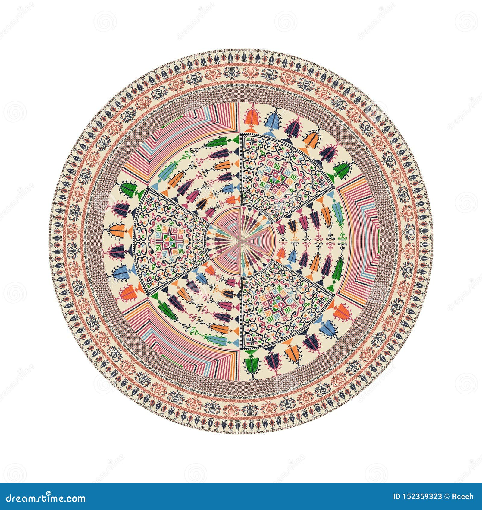 Palestinian design element stock vector. Illustration of embroidered ...