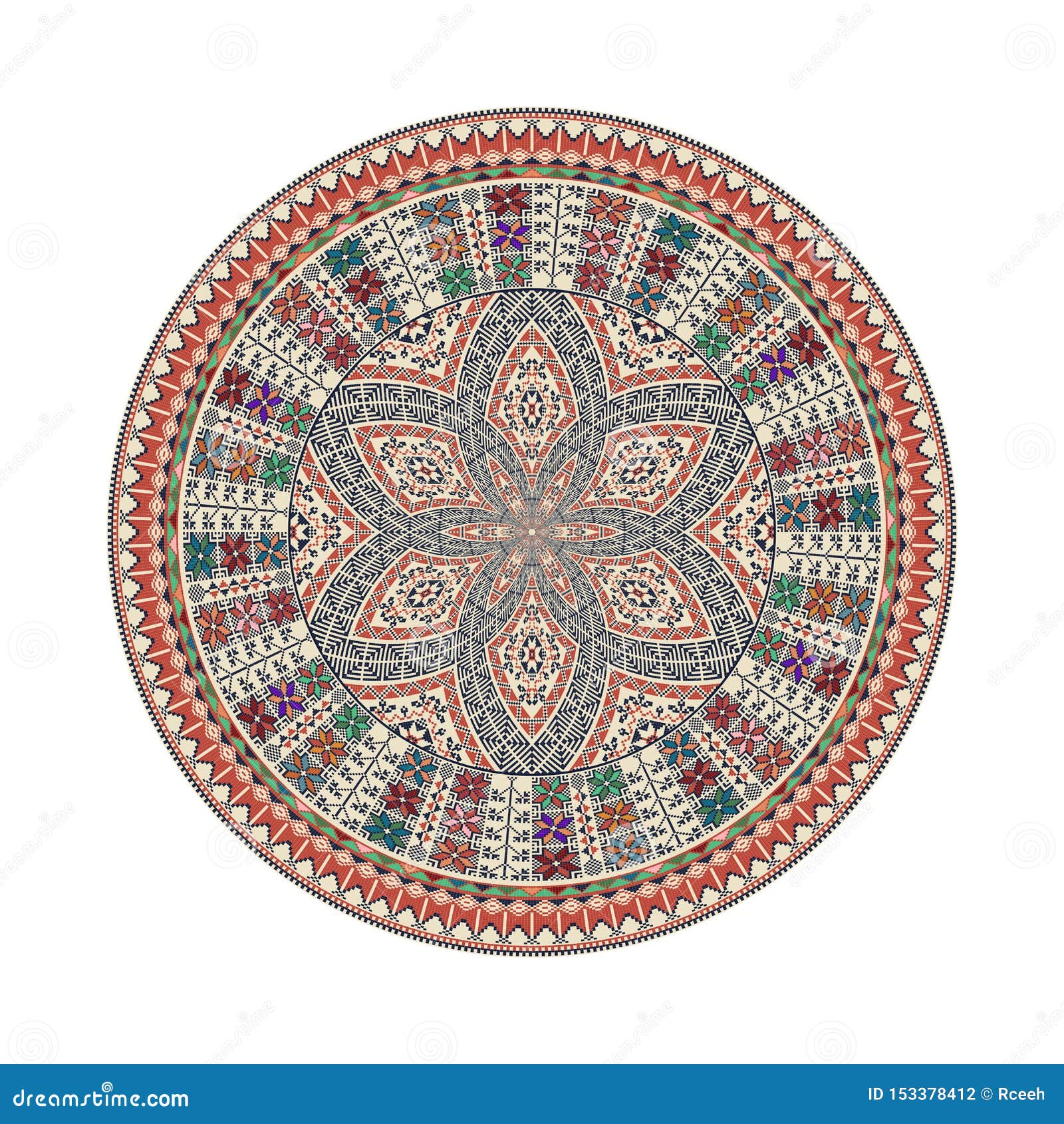Palestinian design element stock vector. Illustration of motif - 153378412