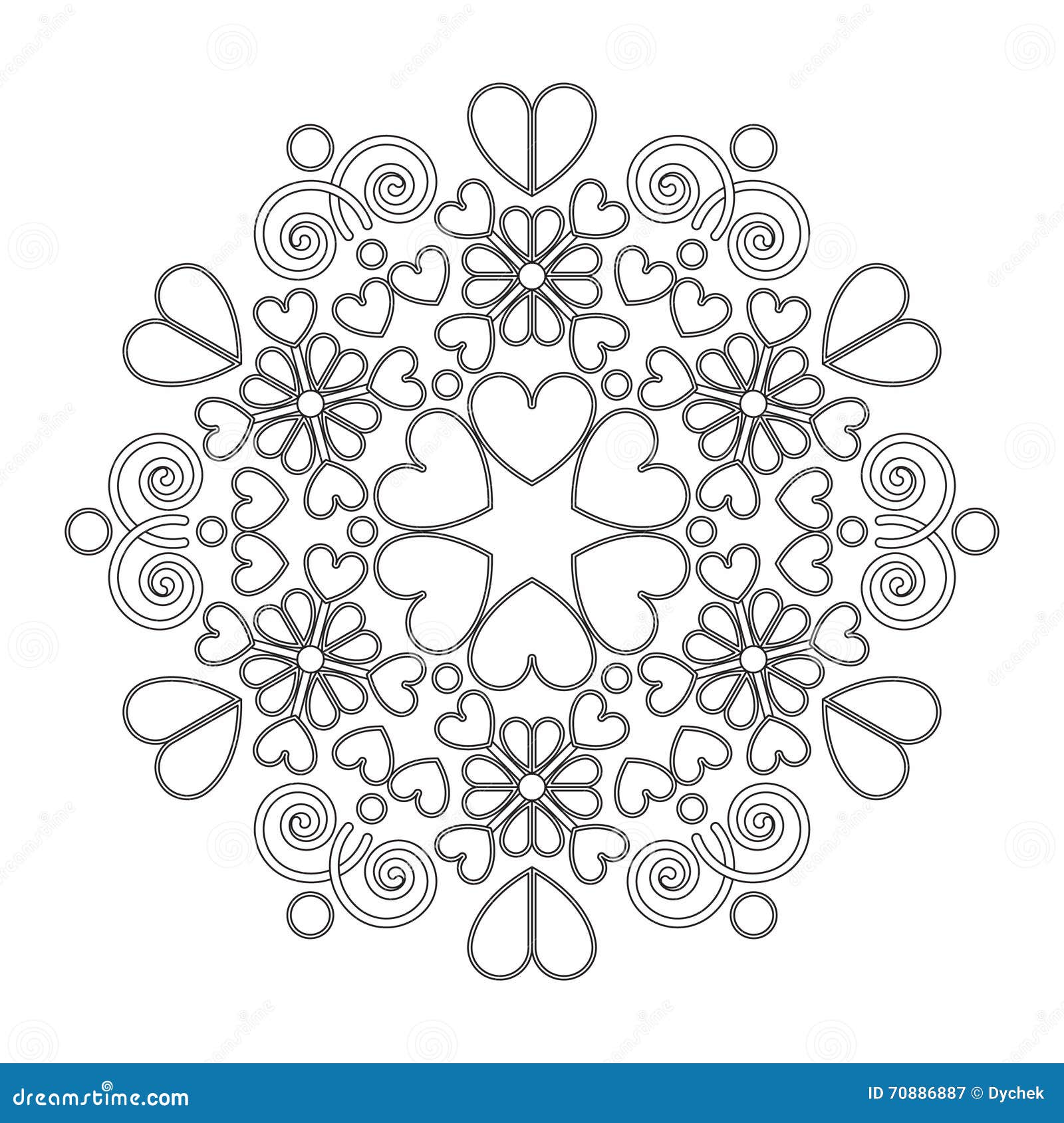 Circular Pattern for Your Design. Stock Vector - Illustration of brush ...