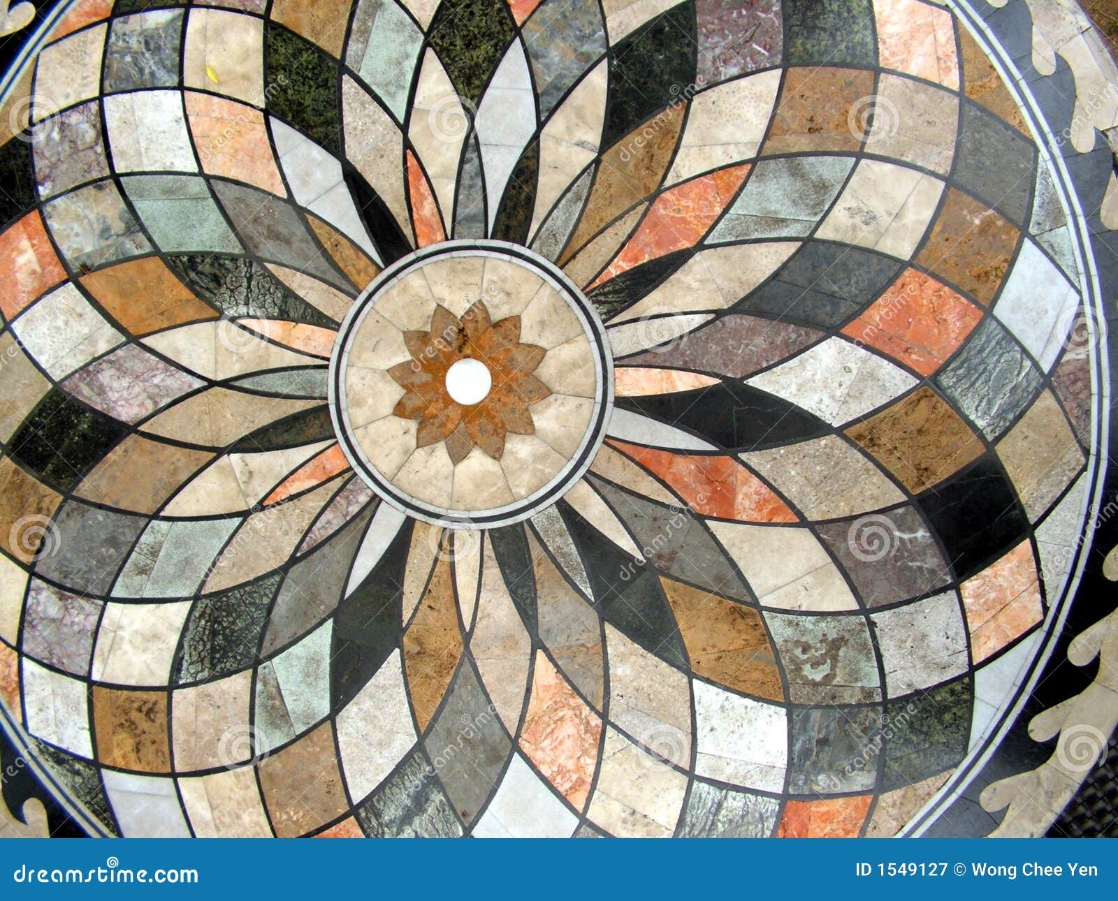 Circular Patterned Tabletop Stock Image - Image of colourful, patterns ...