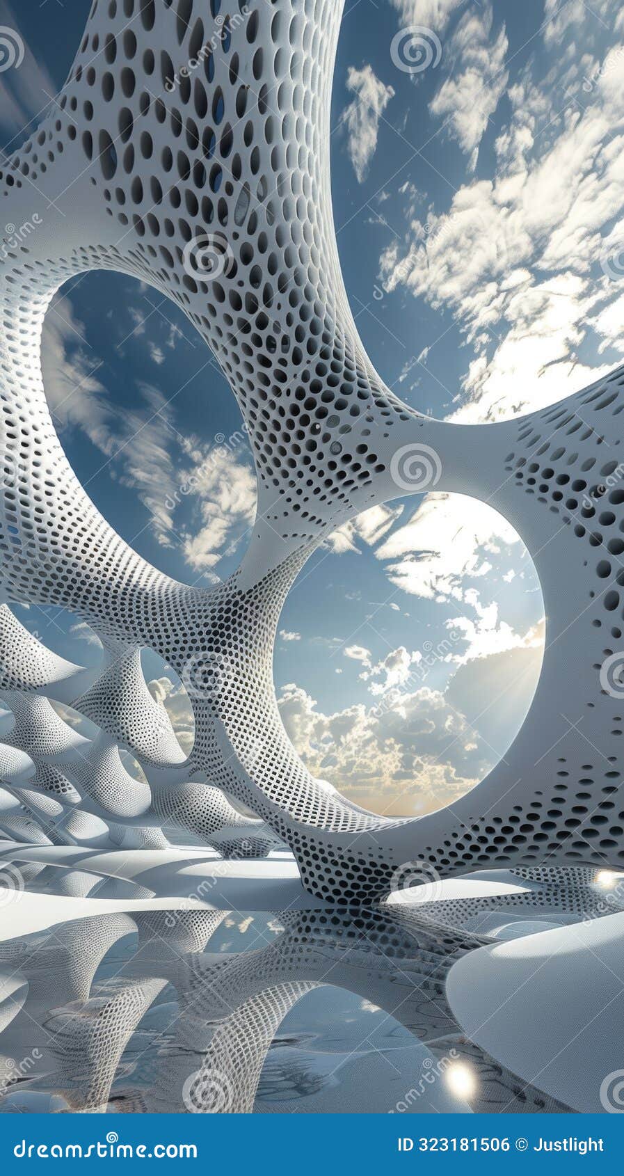 Circular Patterns Intersect and Overlay Creating a Mesmerizing Abstract ...