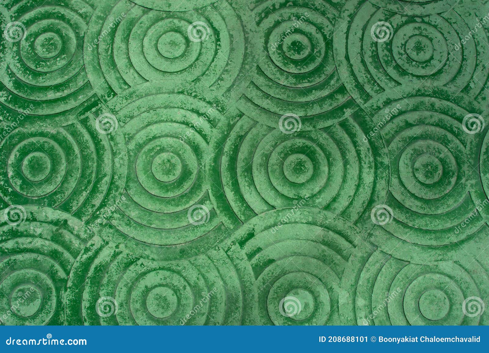 Circular Patterns on Walls and Corridors. Stock Image - Image of full ...