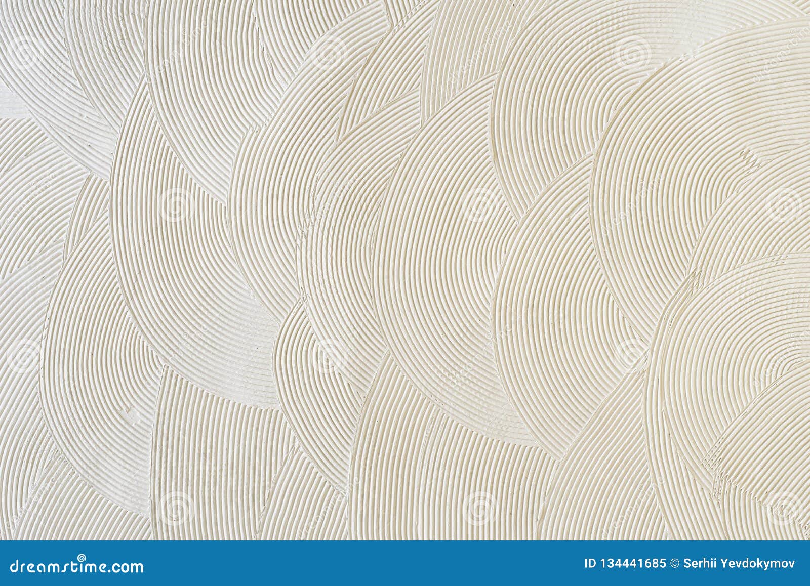 Circular Patterns on White Plaster. Abstract Texture Stock Image ...