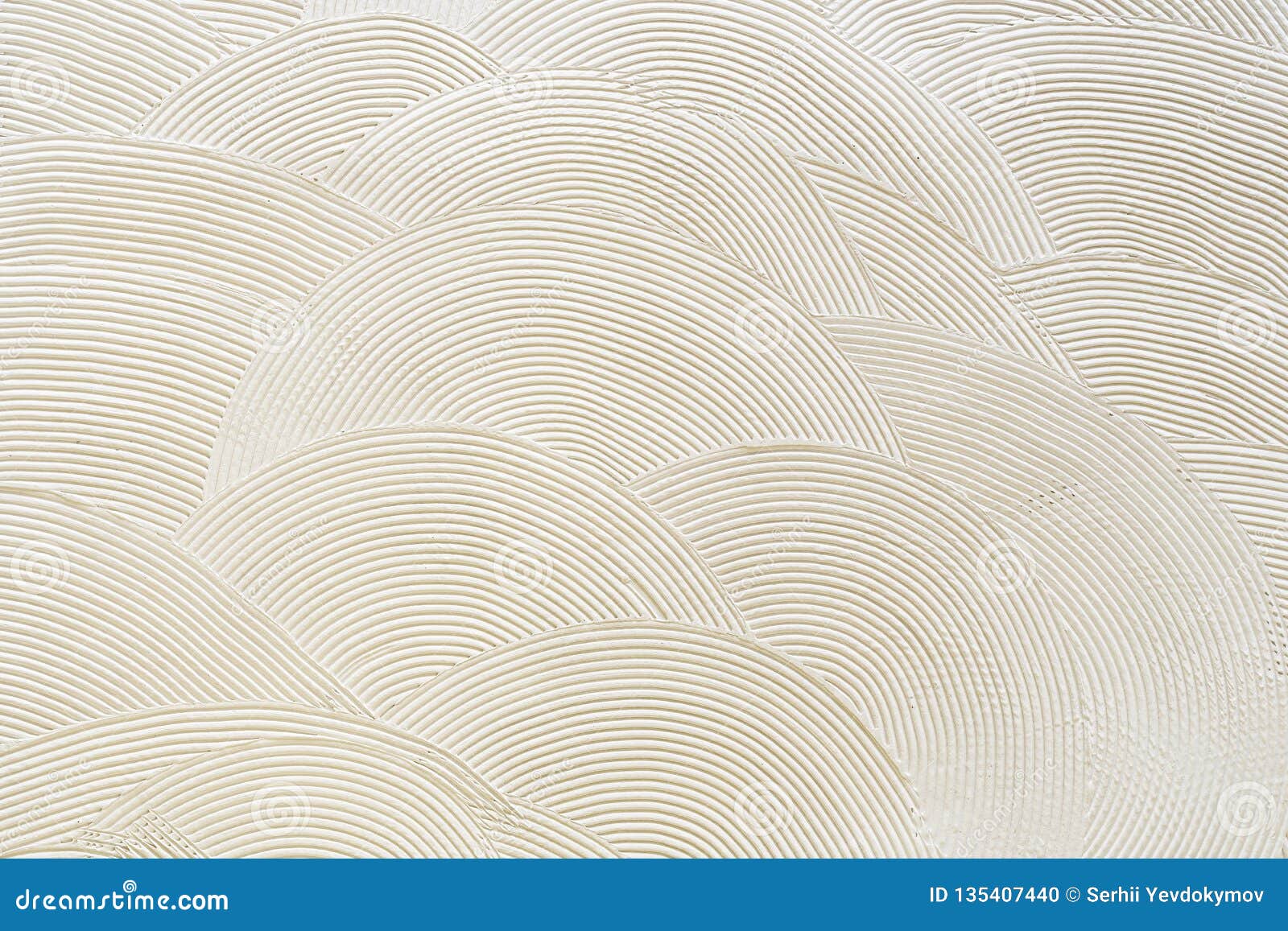 Circular Patterns On White Plaster. Abstract Texture Royalty-Free Stock ...