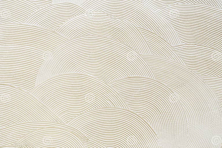 Circular Patterns on White Plaster. Abstract Texture Stock Photo ...