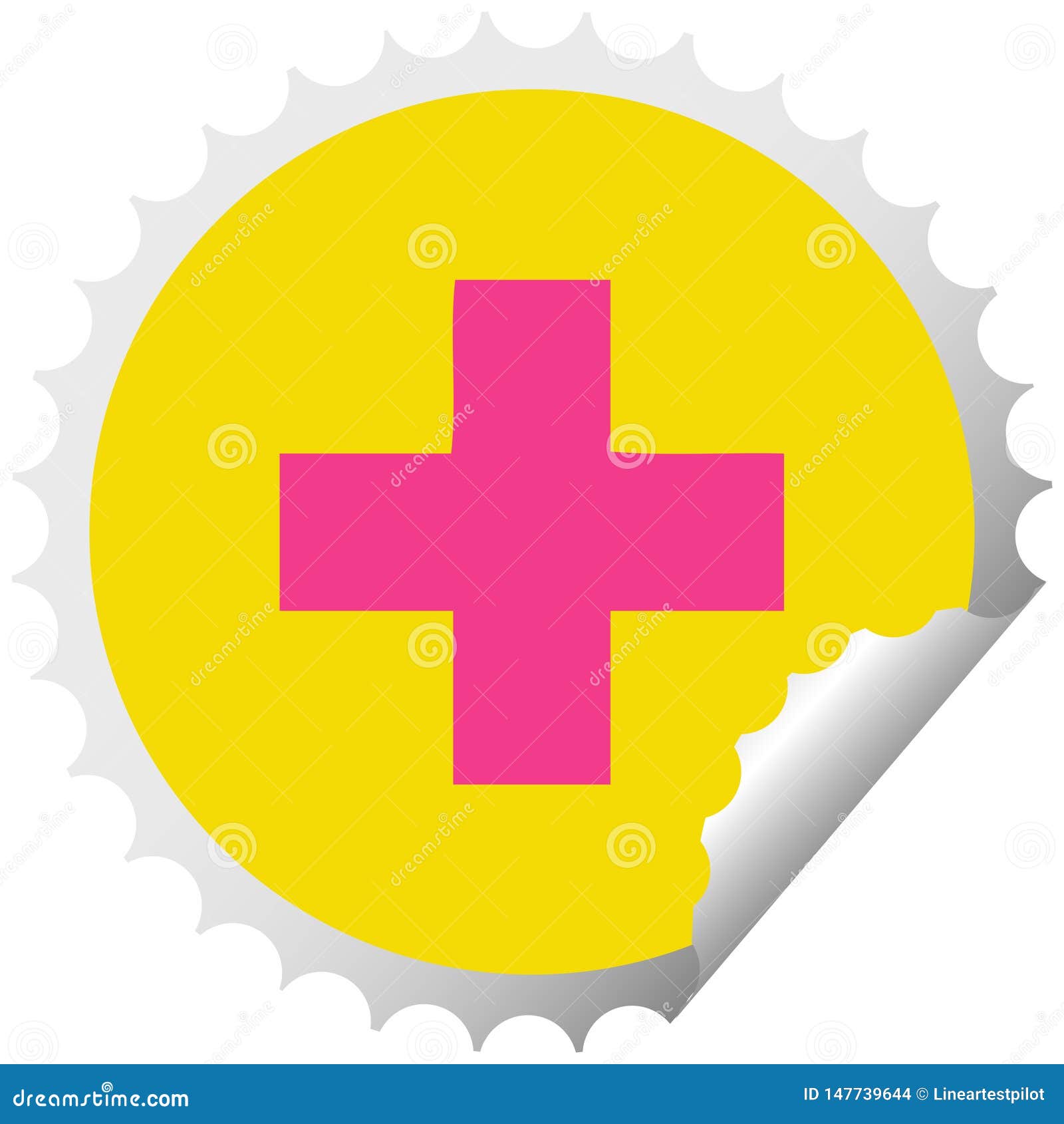 Cartoon Addition Symbol Vector Illustration | CartoonDealer.com #38060112