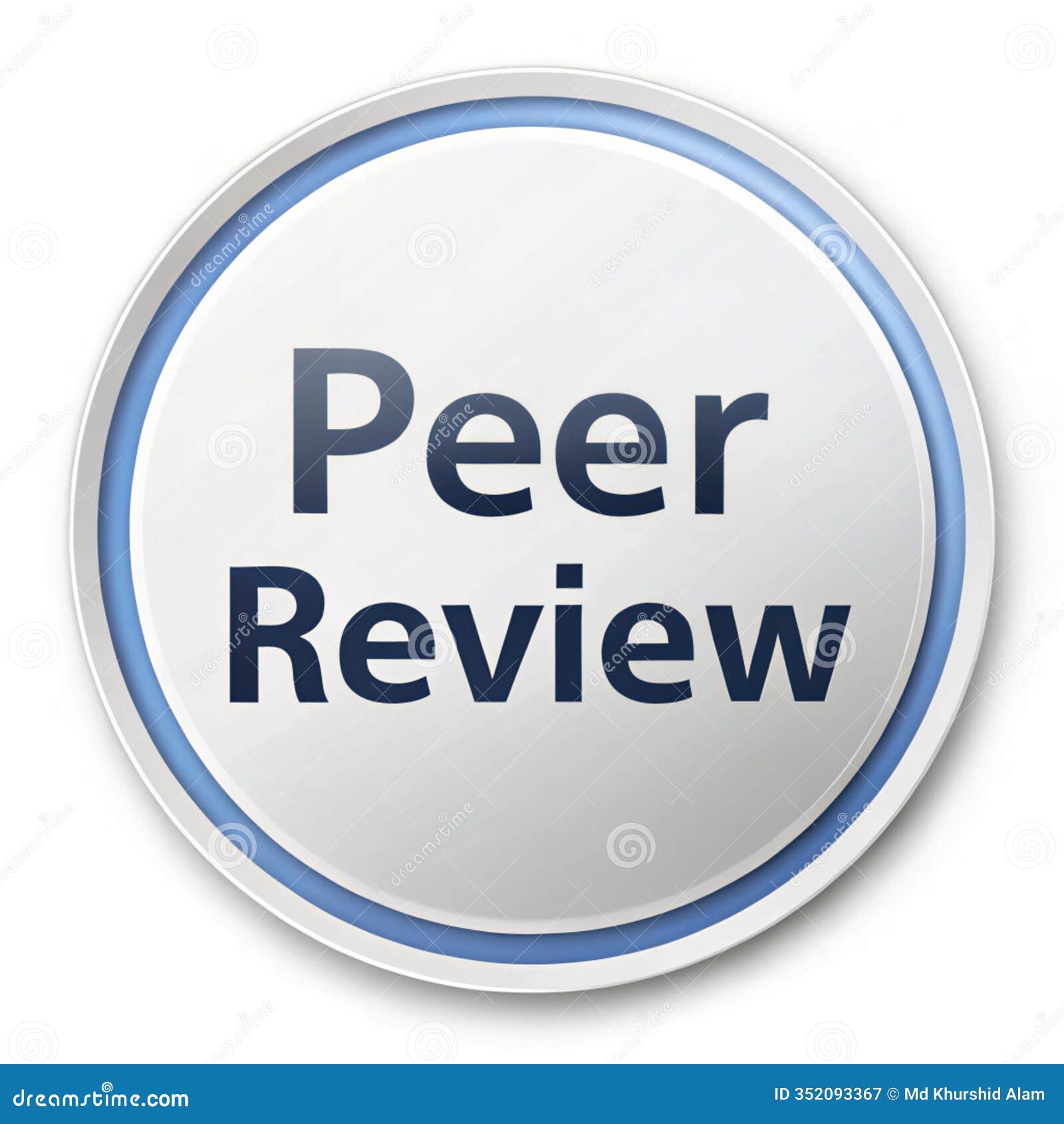 Circular Peer Review Emblem in a Red and White Theme Symbolizing ...