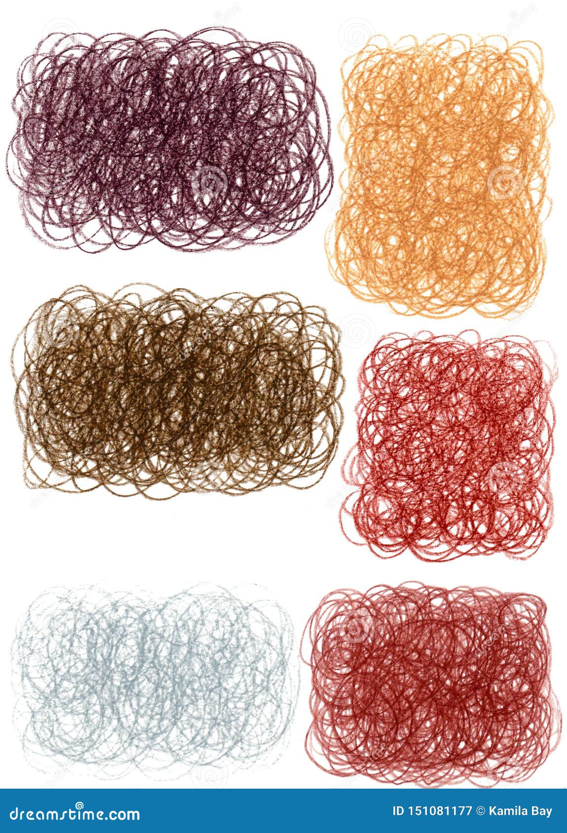 Circular Pencil Shading with Colored Pencils in the Shape of a ...