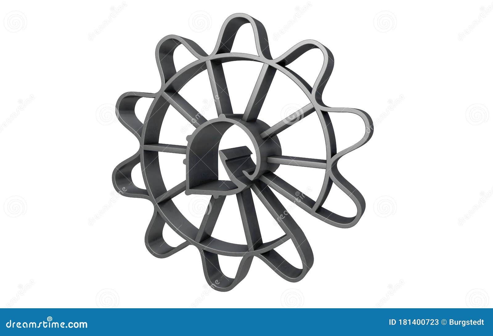 Circular Plastic Wheel Spacer for Concrete Constructions Stock ...