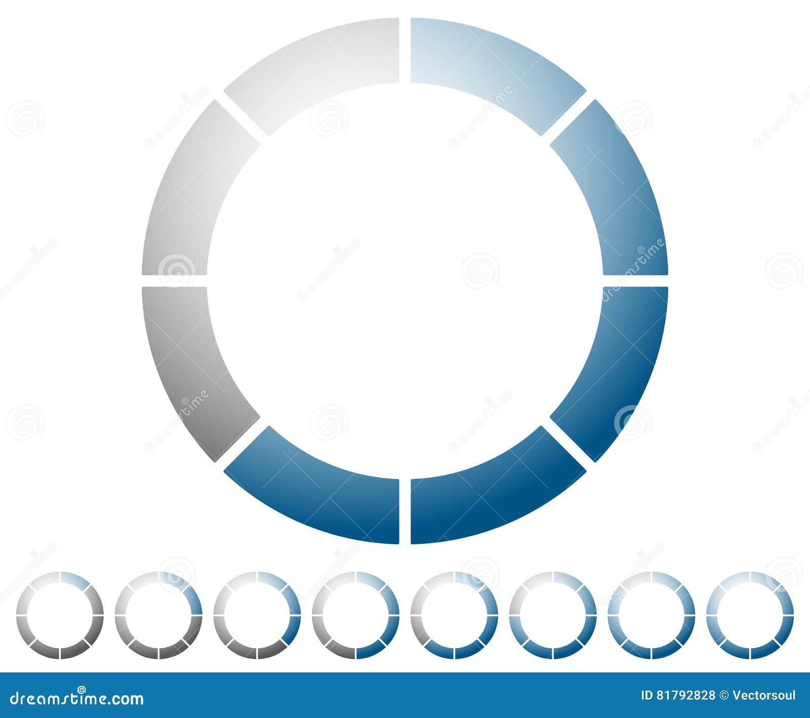Circular Preloader, Progress Indicator Icon W/ 8 Steps. Buffer S Vector ... Circular Preloader, Progress Indicator Icon W/ 8 Steps. Buffer S Vector ...