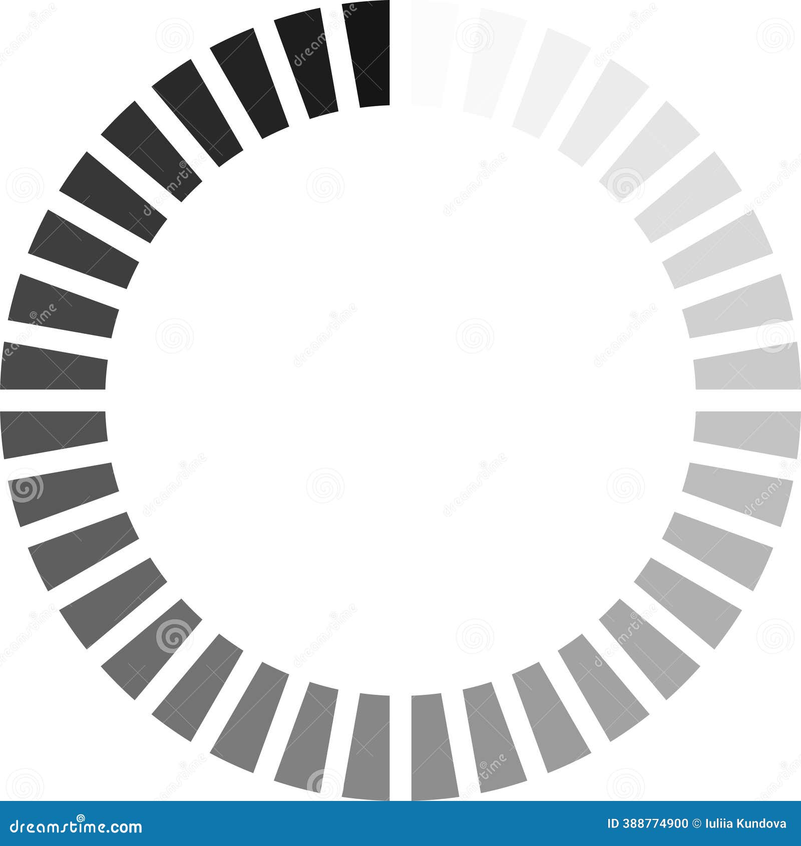 Circular Progress Chart. Blue Line Circle Diagram Vector Illustration ...