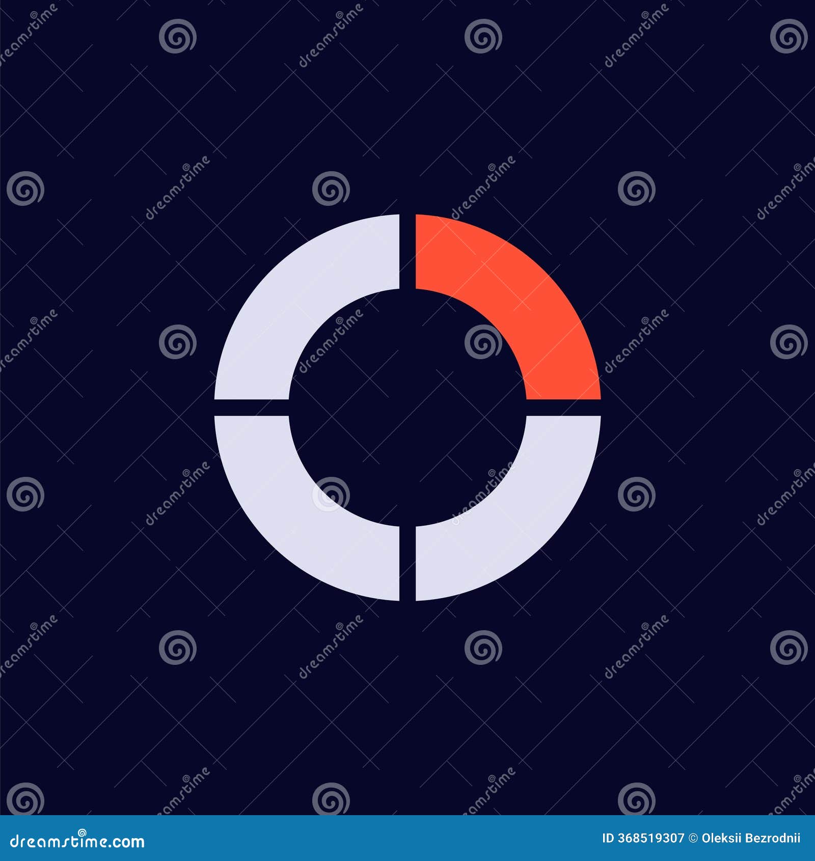 Progress Wheel Pie Charts Infographic Cartoon Vector | CartoonDealer ...