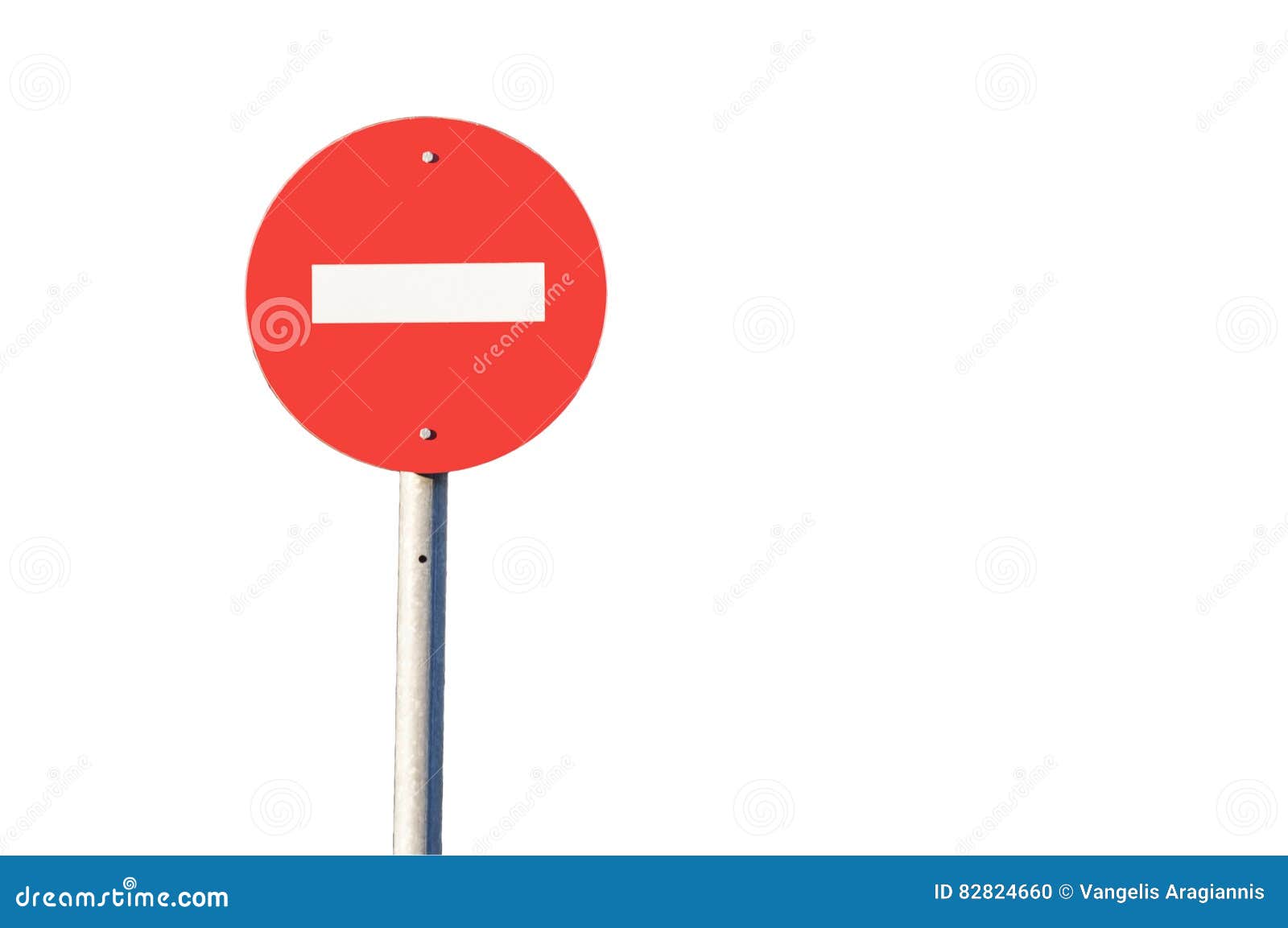 Circular Prohibited Road Sign Close Up No Background Stock Photo ...