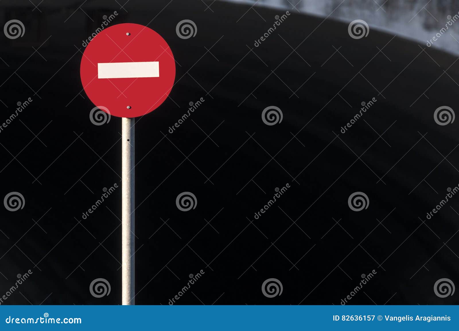 Circular Prohibited Road Sign Stock Image - Image of background ...