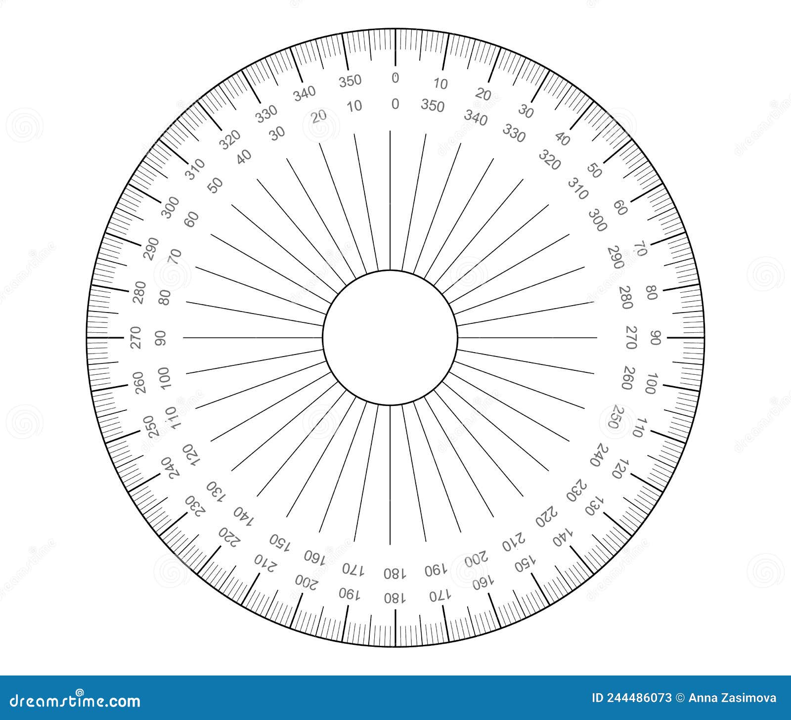 Angles Measuring Tool Set. Round 360 Protractors Scale, 180 Degrees ... Angles Measuring Tool Set. Round 360 Protractors Scale, 180 Degrees ...