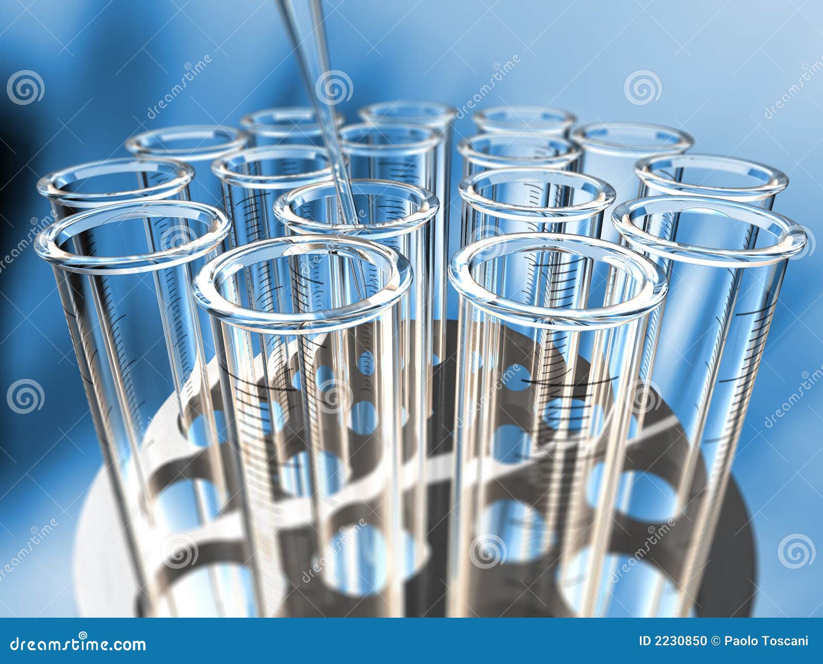 Circular Rack of Test Tubes Stock Illustration - Illustration of ...