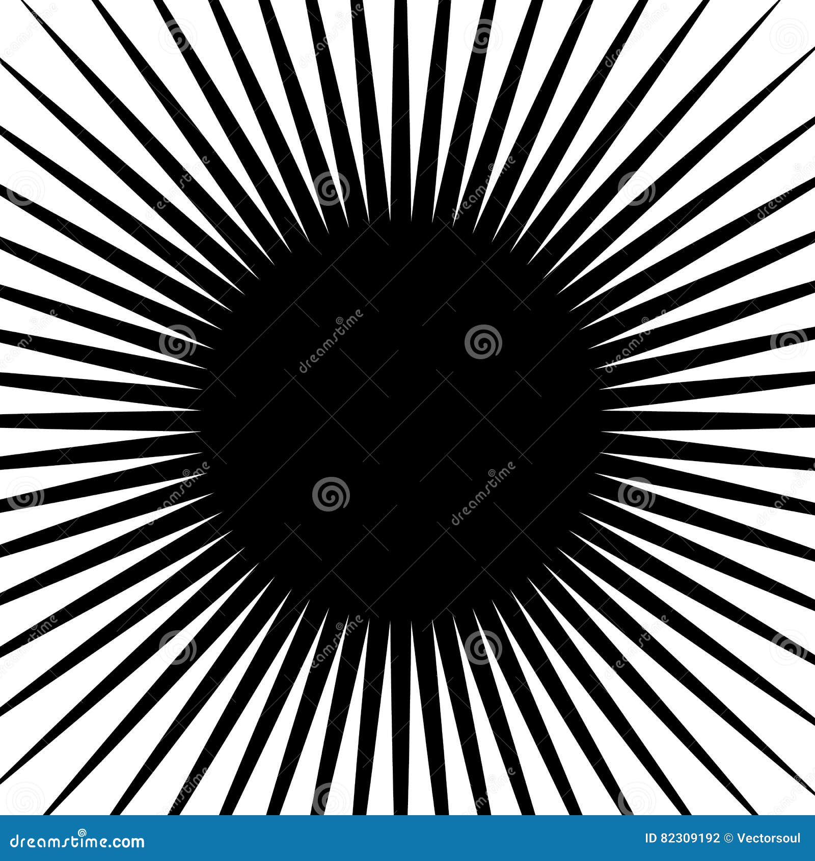 Circular Radial Lines Pattern. Radiating Stripes Abstract Element ...