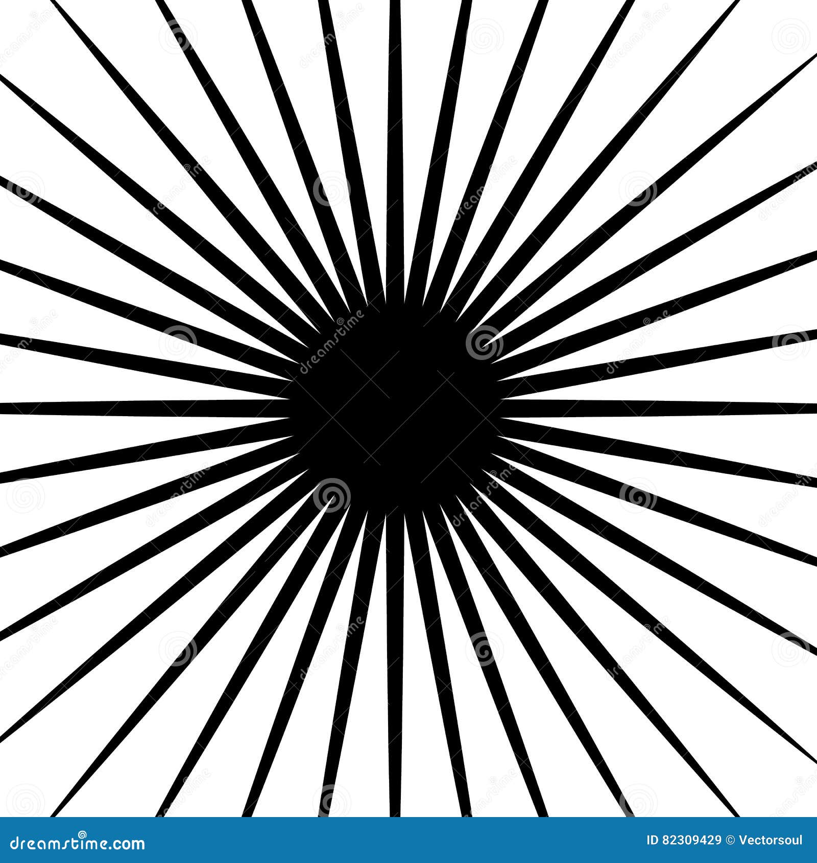 Circular Radial Lines Pattern. Radiating Stripes Abstract Element ...