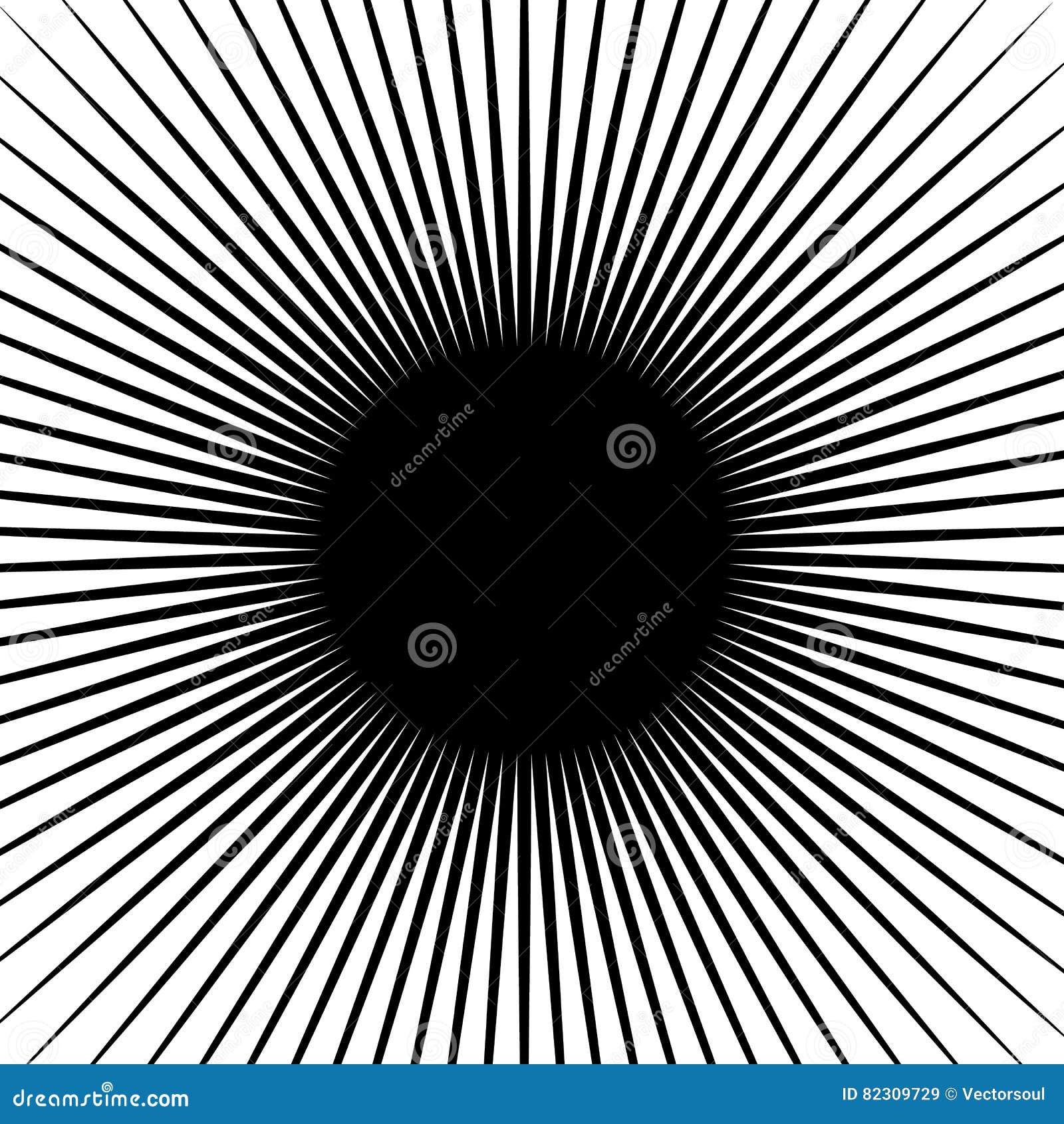 Circular Radial Lines Pattern. Radiating Stripes Abstract Element ...