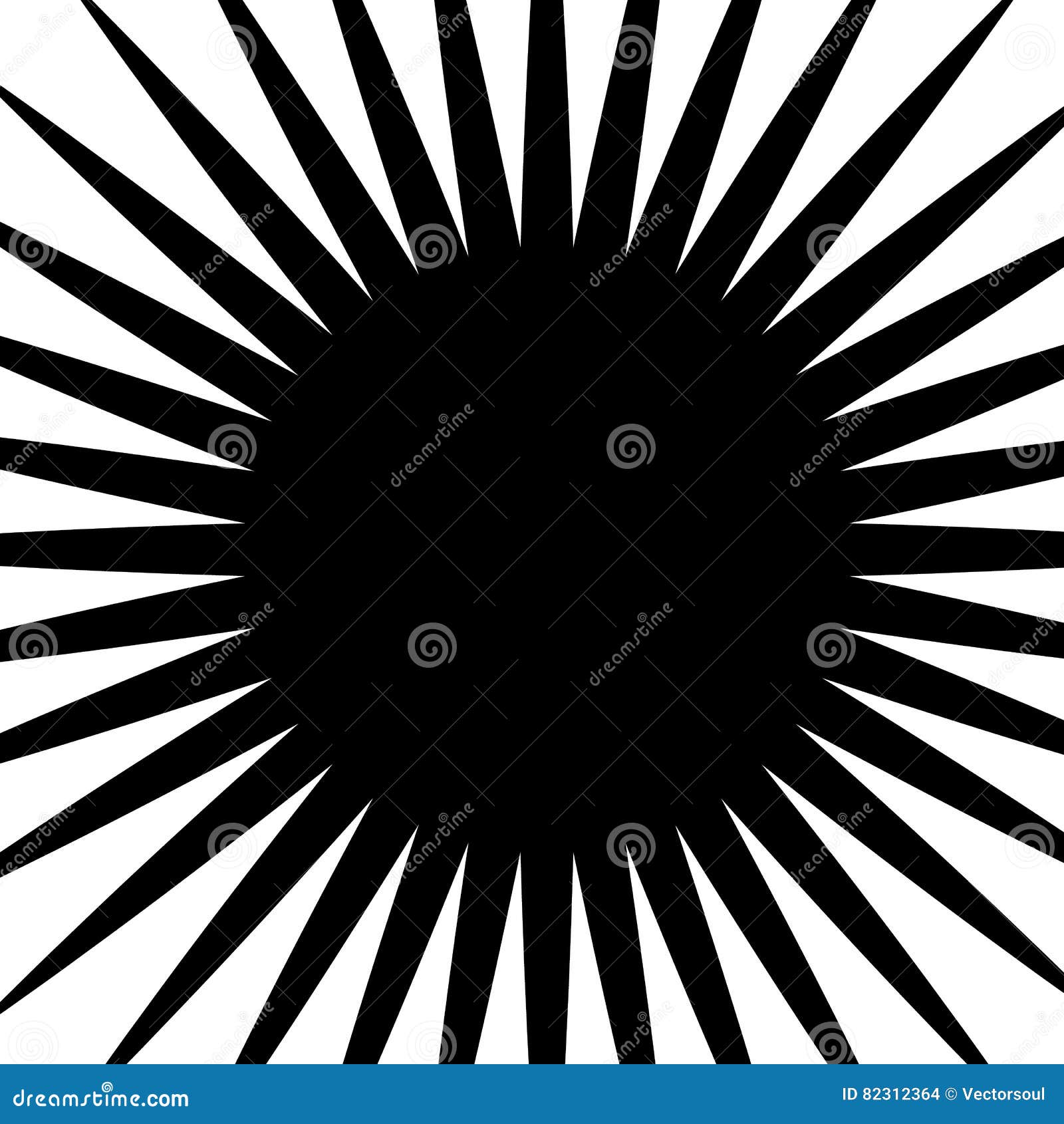 Circular Radial Lines Pattern. Radiating Stripes Abstract Element ...