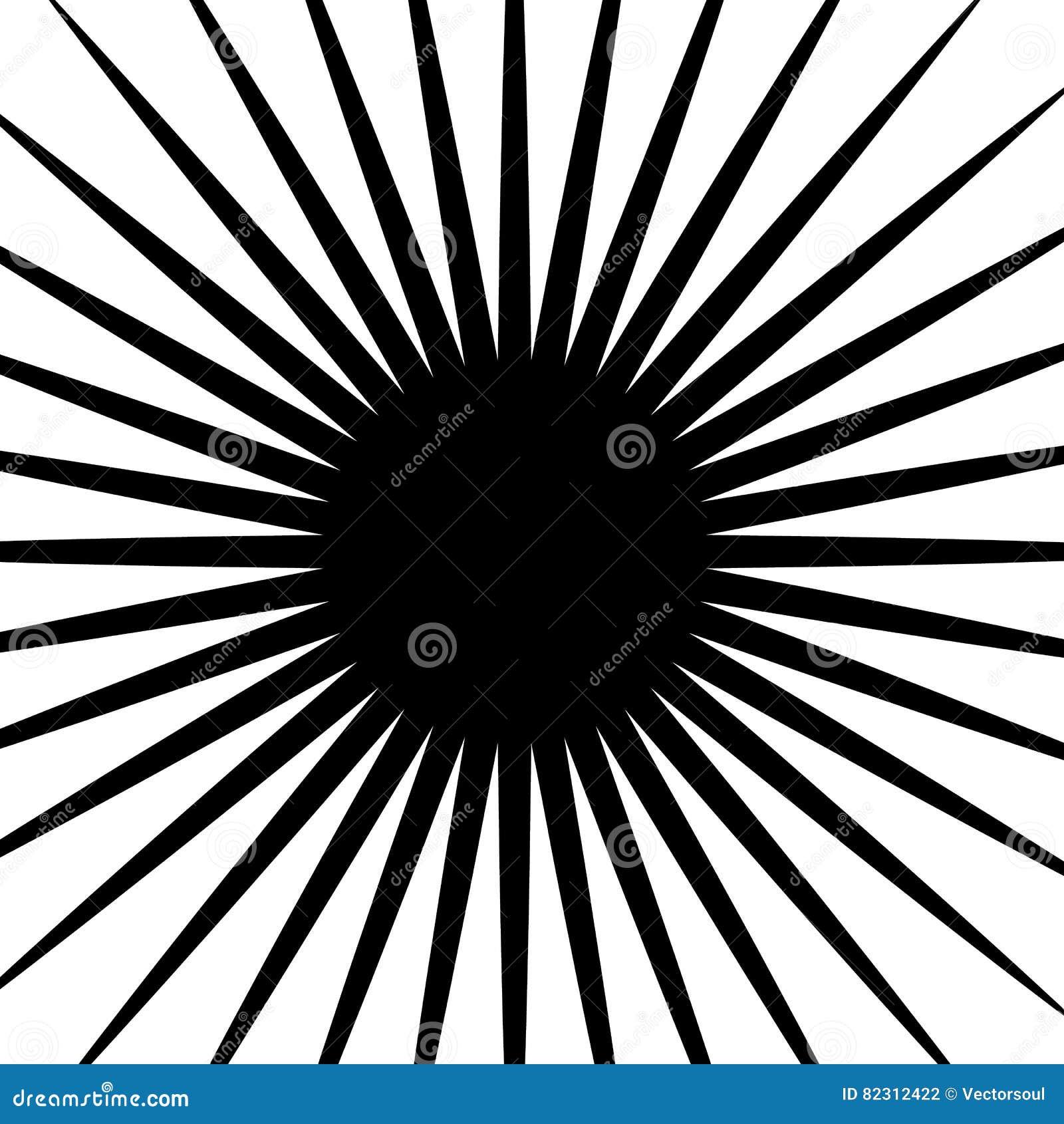 Circular Radial Lines Pattern. Radiating Stripes Abstract Element ...