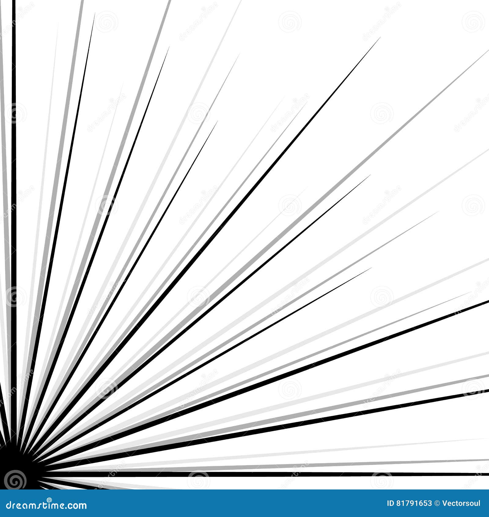 Circular Radial, Radiating Lines Element. Abstract Rays, Beams, Stock ...