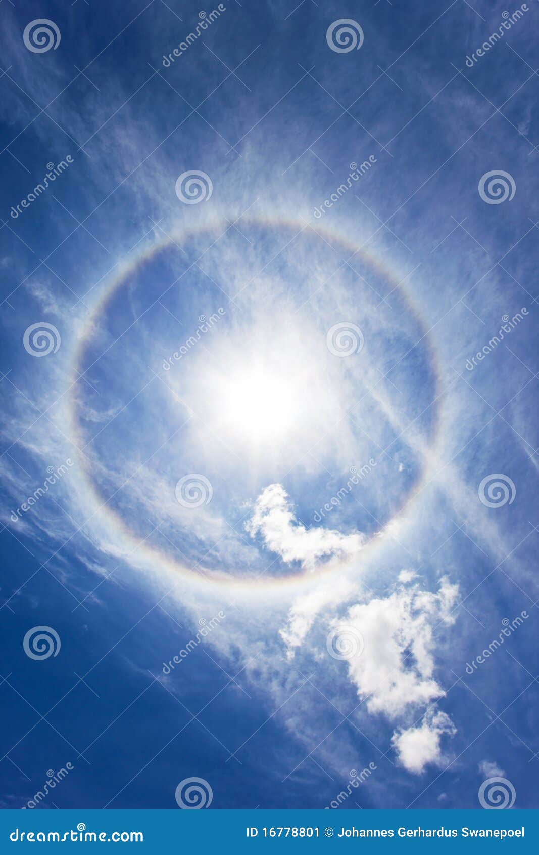 Circular Rainbow Around Sun Stock Image - Image of blue, round: 16778801